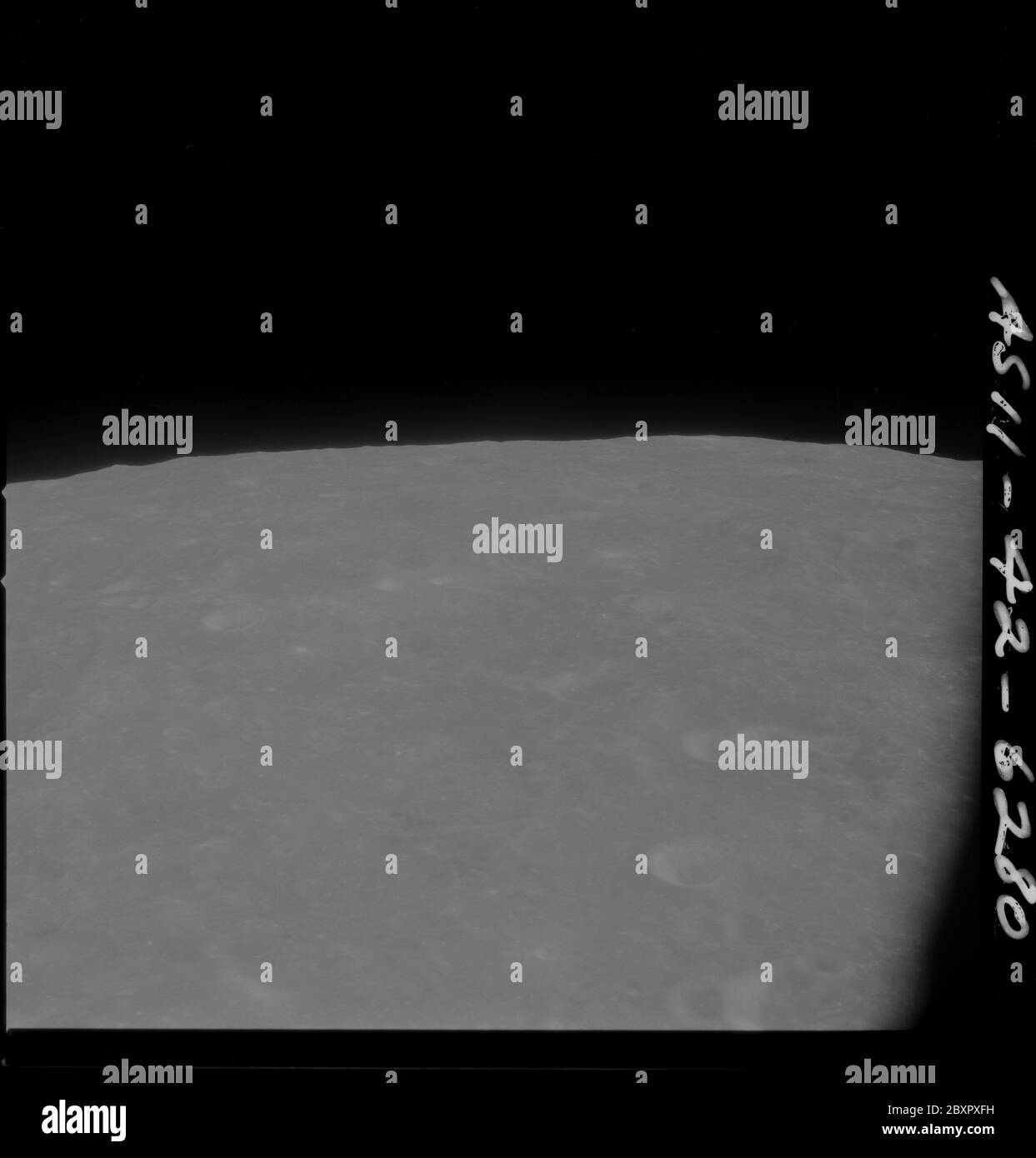 AS11-42-6280 - Apollo 11 - Apollo 11 Mission image - Crater 275; Scope ...