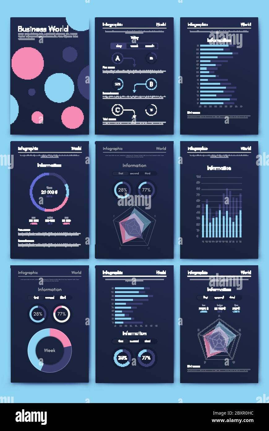Modern infographic vector elements for business brochures. Use in ...