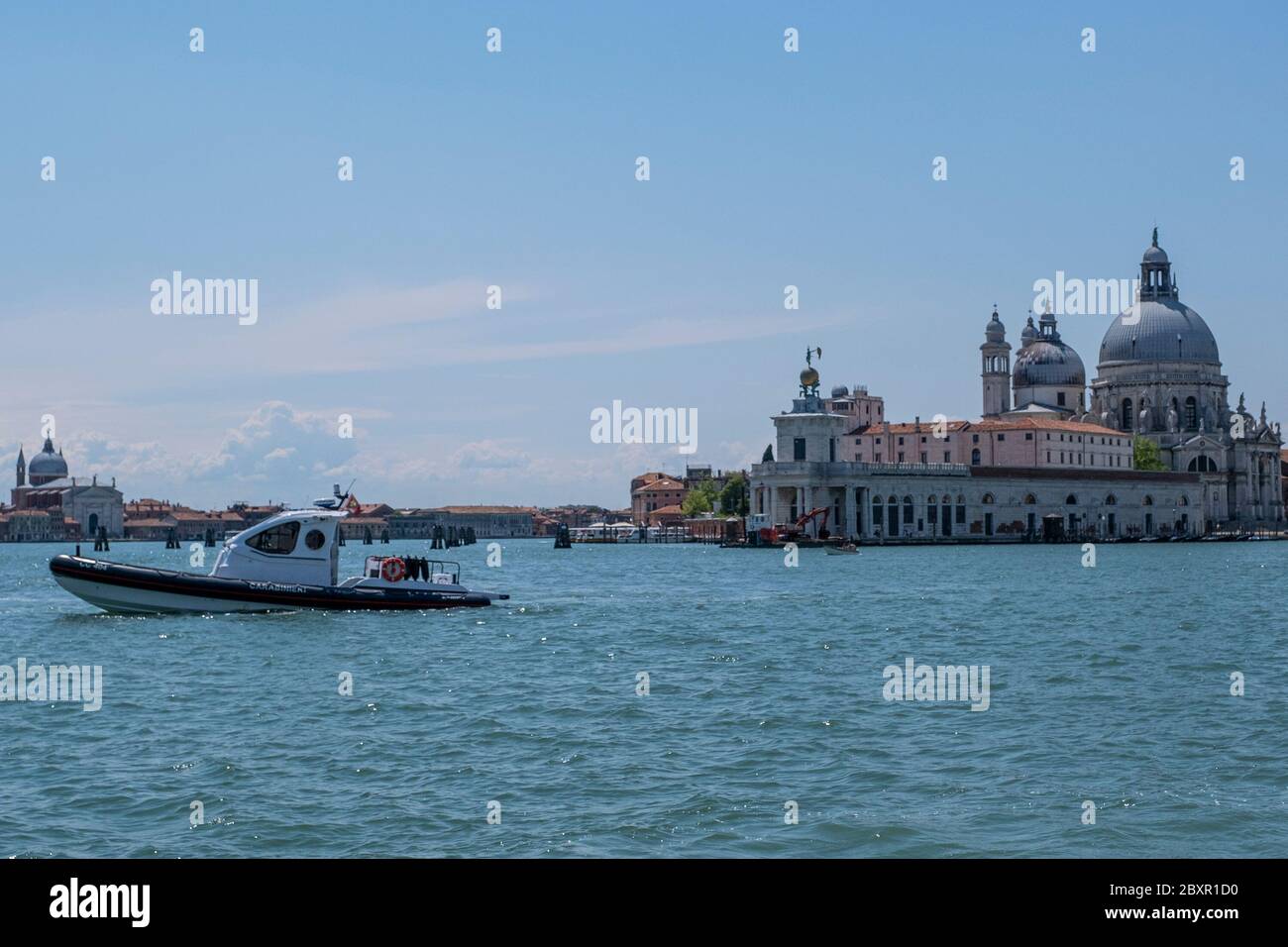 VENICE, ITALY - MAY 29: Carabinieri patrol Venice on May 29, 2020 in ...