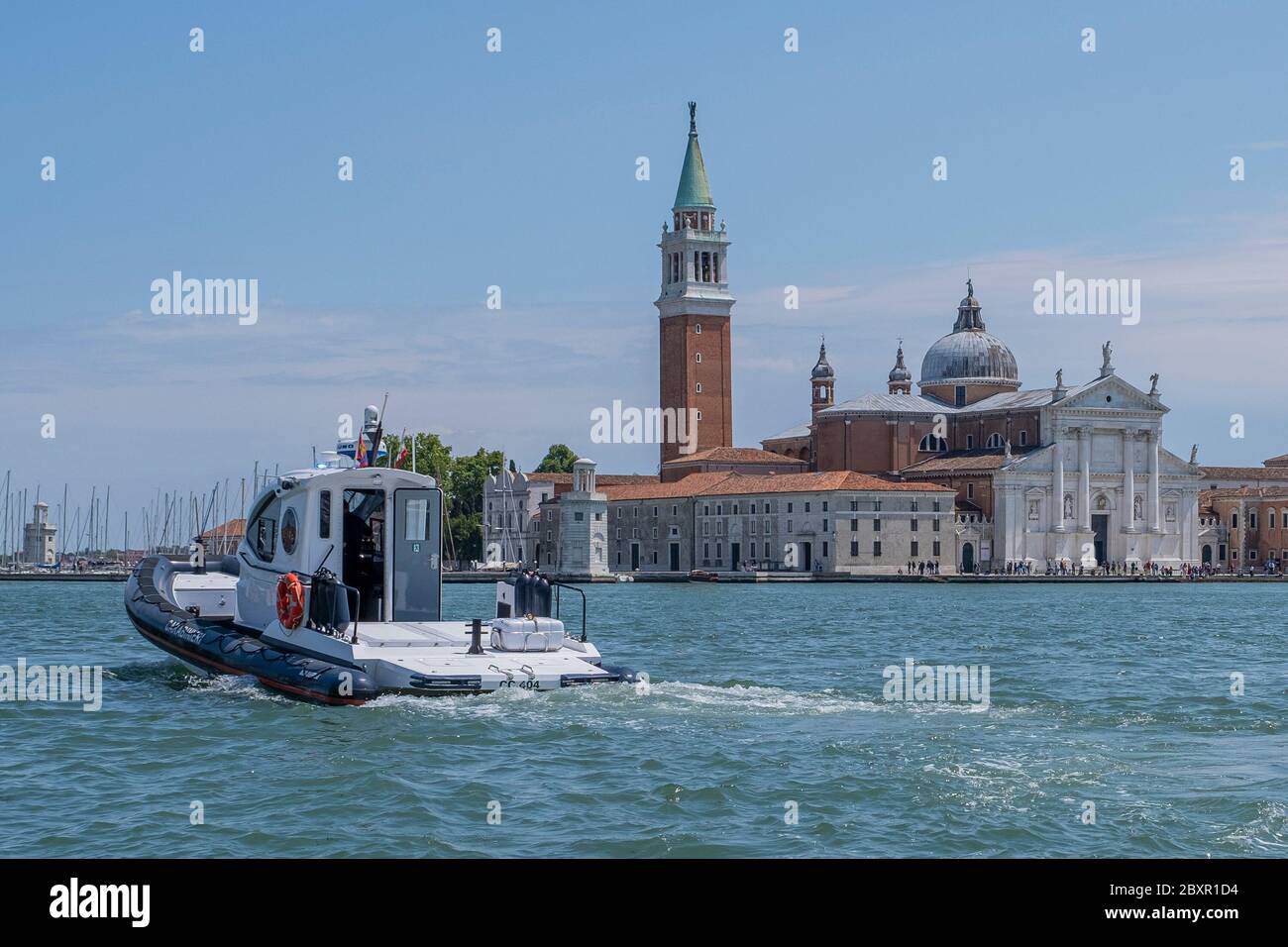 VENICE, ITALY - MAY 29: Carabinieri patrol Venice on May 29, 2020 in ...