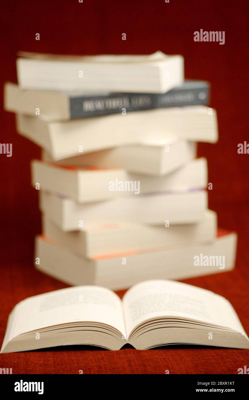 stack of books Stock Photo - Alamy