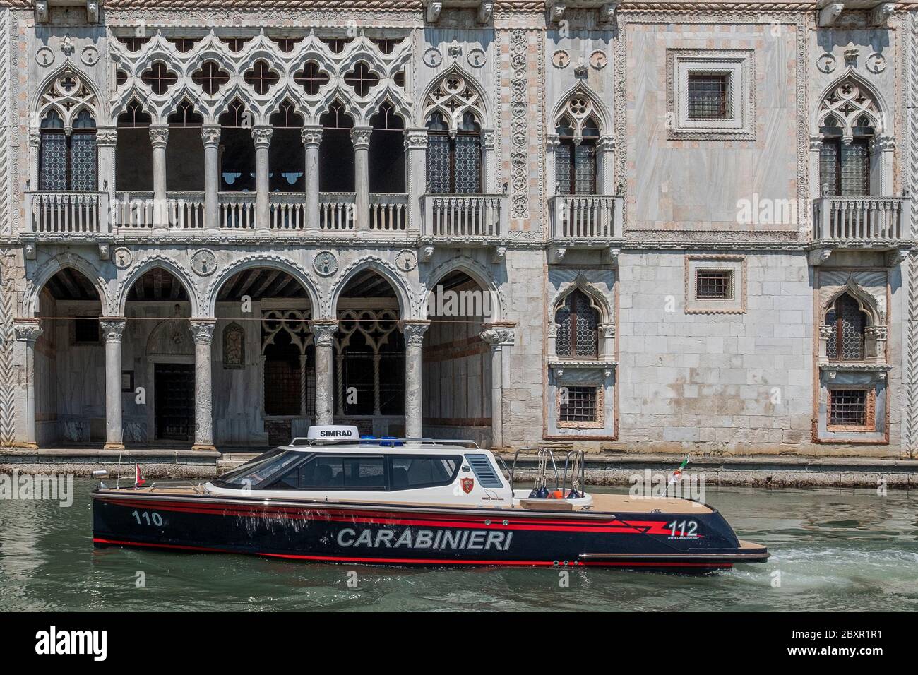 VENICE, ITALY - MAY 29: Carabinieri patrol Venice on May 29, 2020 in ...