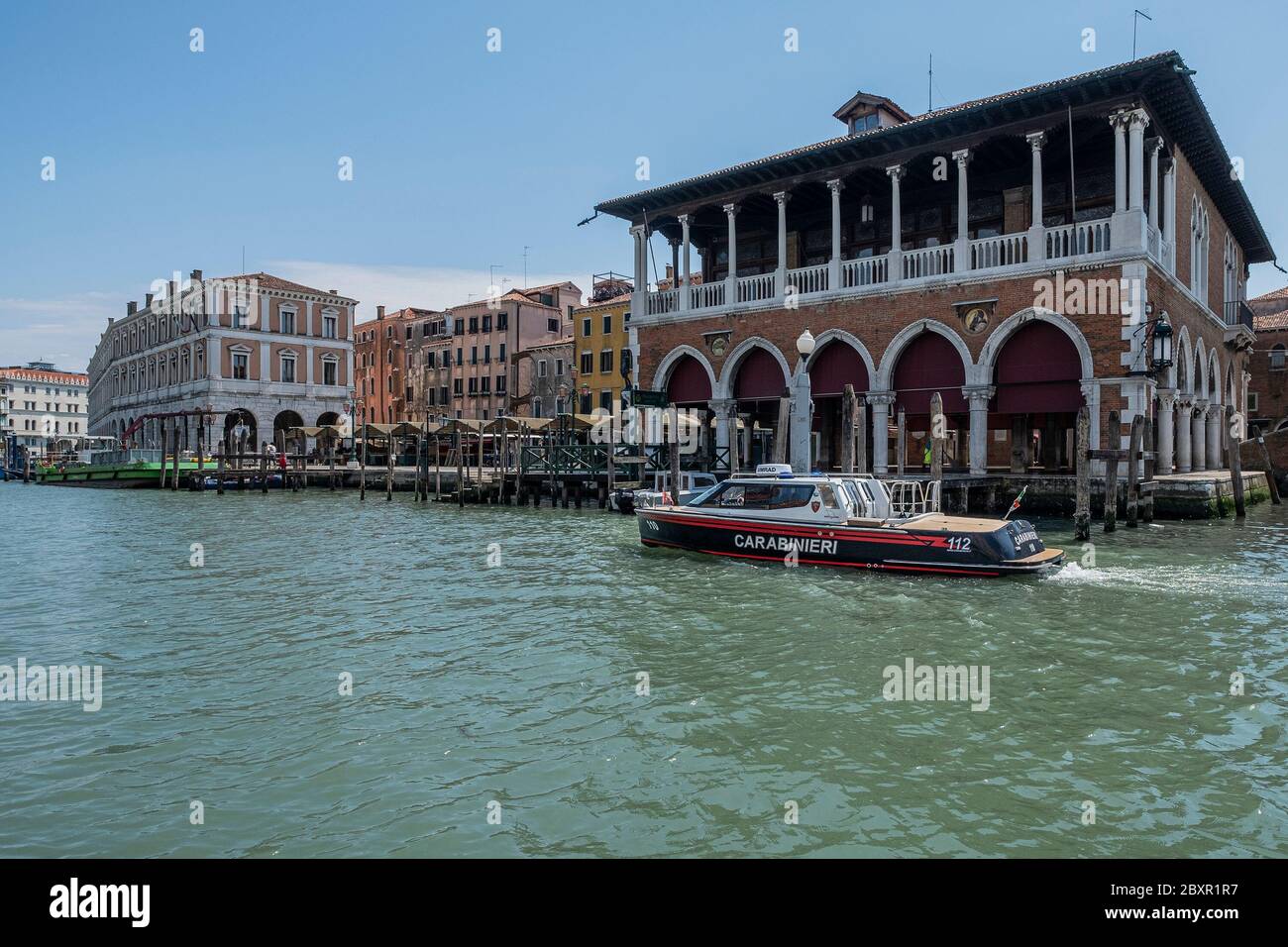 VENICE, ITALY - MAY 29: Carabinieri patrol Venice on May 29, 2020 in ...