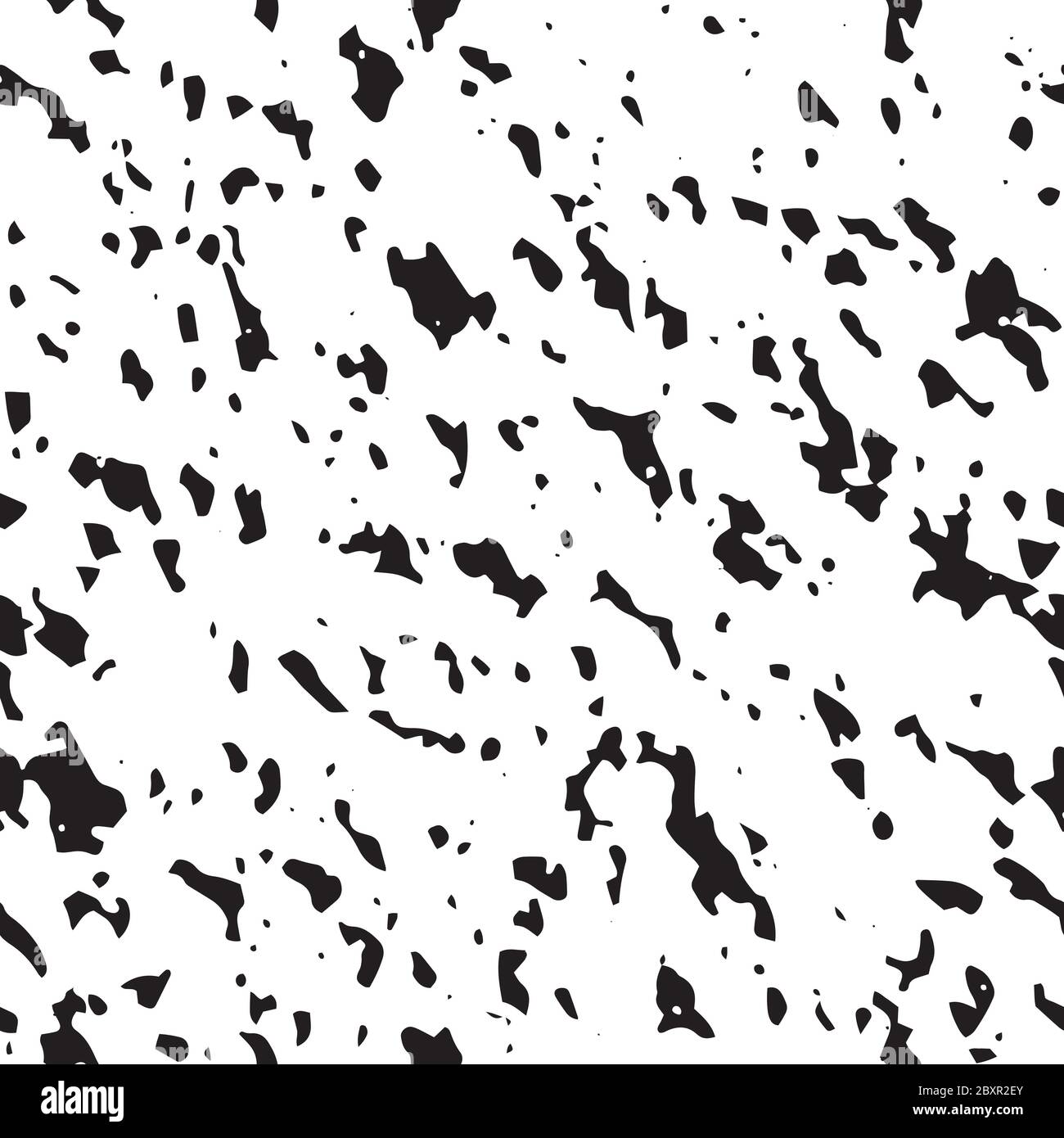 Abstract black shapes on white background seamless pattern texture or ...