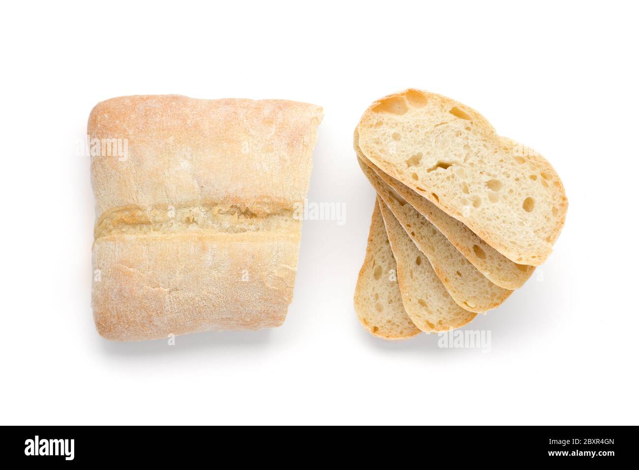 Bread top view Cut Out Stock Images & Pictures - Alamy