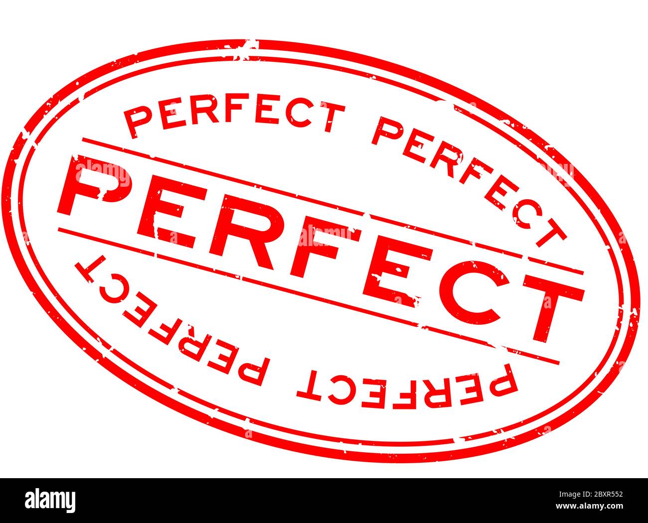 Grunge red perfect word oval rubber seal stamp on white background Stock Vector Image & Art - Alamy