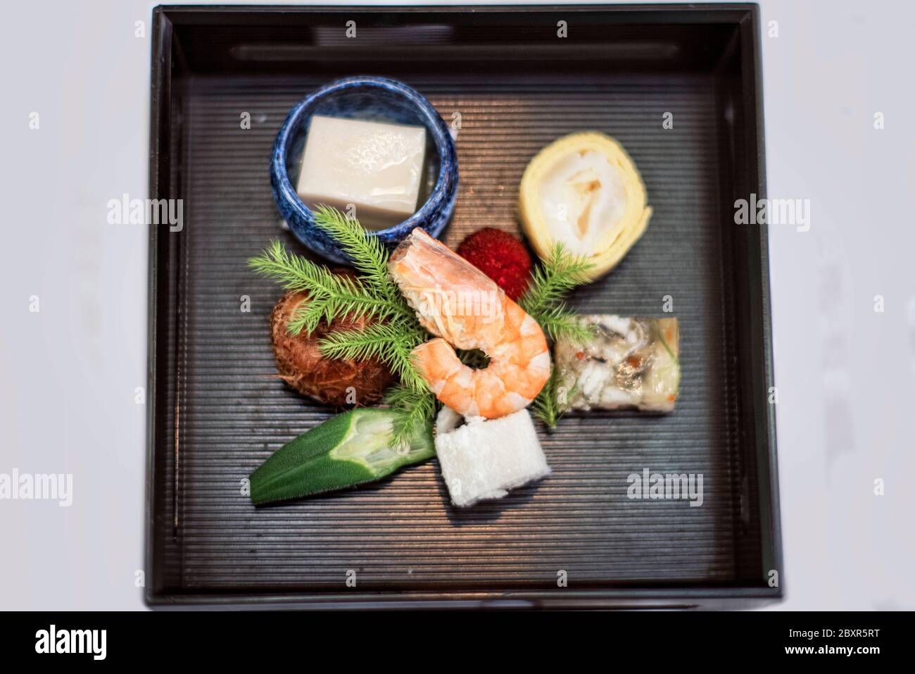 Japanese traditional dish with shrimp. Japanese dish.Japanese Style Raw ...