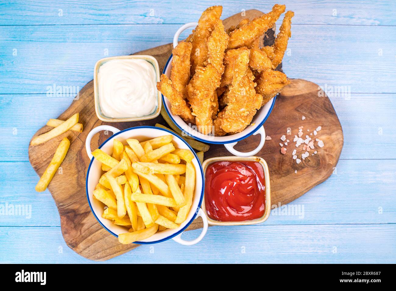 Chicken dippers hi-res stock photography and images - Alamy