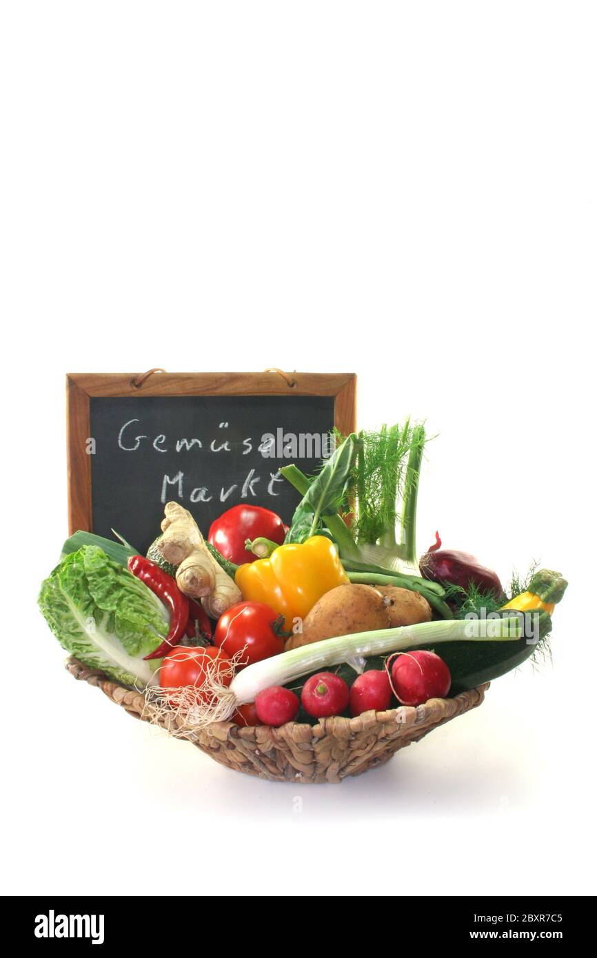 Vegetable market Cut Out Stock Images & Pictures - Alamy