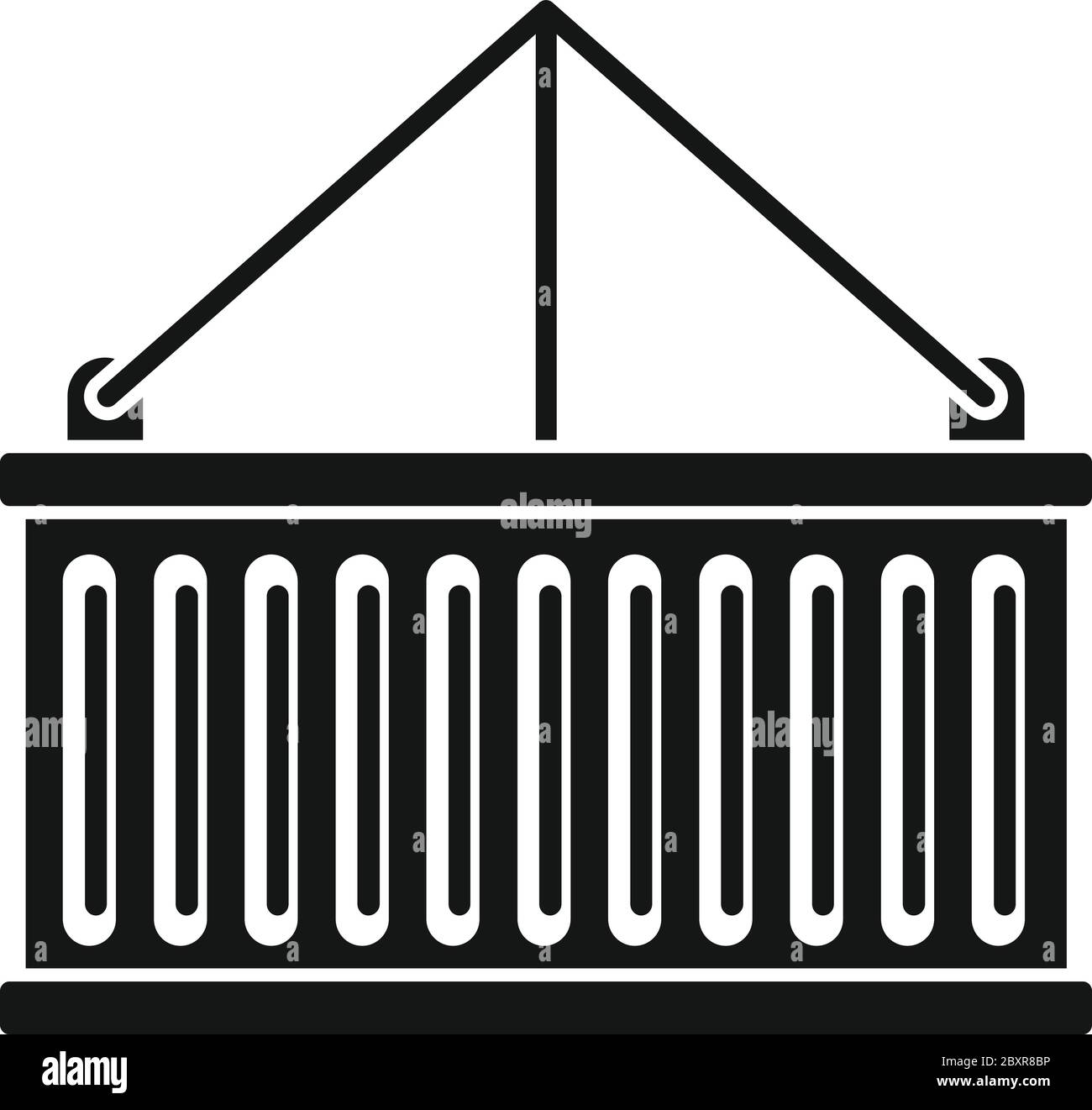 Container box icon. Simple illustration of container box vector icon ...