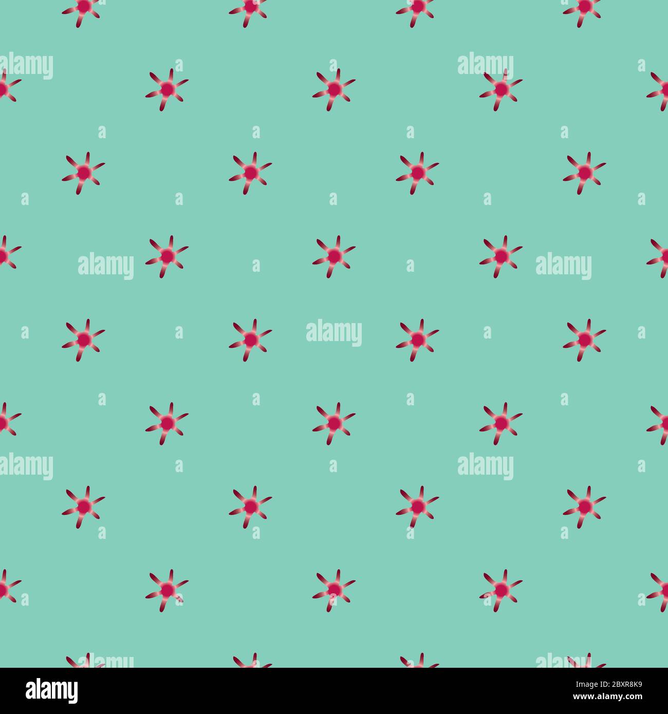 Modern abstract red dwarf vector seamless pattern background. Naive ...