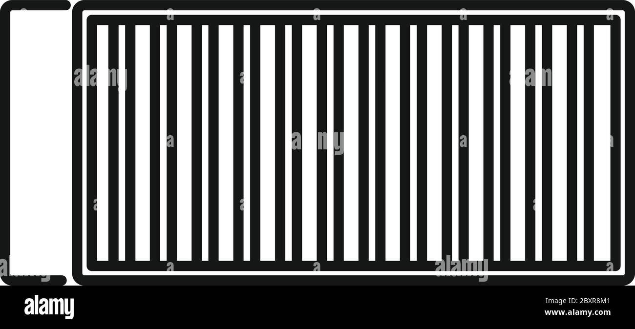 Ship cargo container icon. Outline ship cargo container vector icon for ...