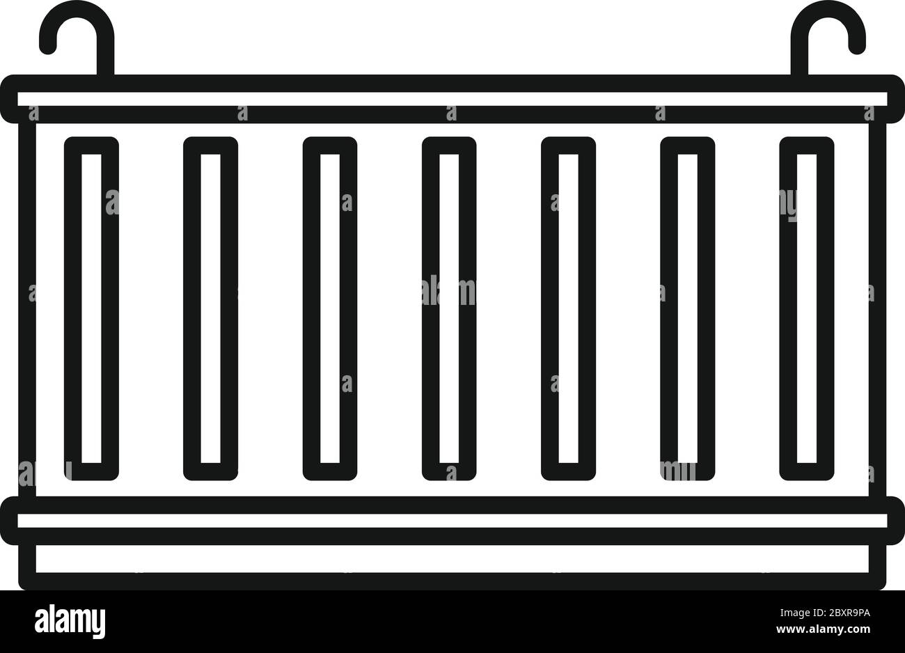 International cargo container icon. Outline international cargo ...