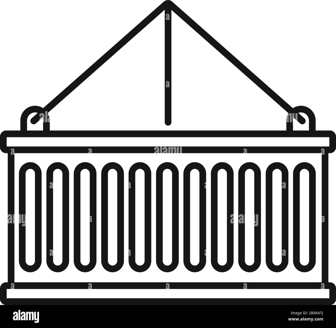 Container box icon. Outline container box vector icon for web design ...