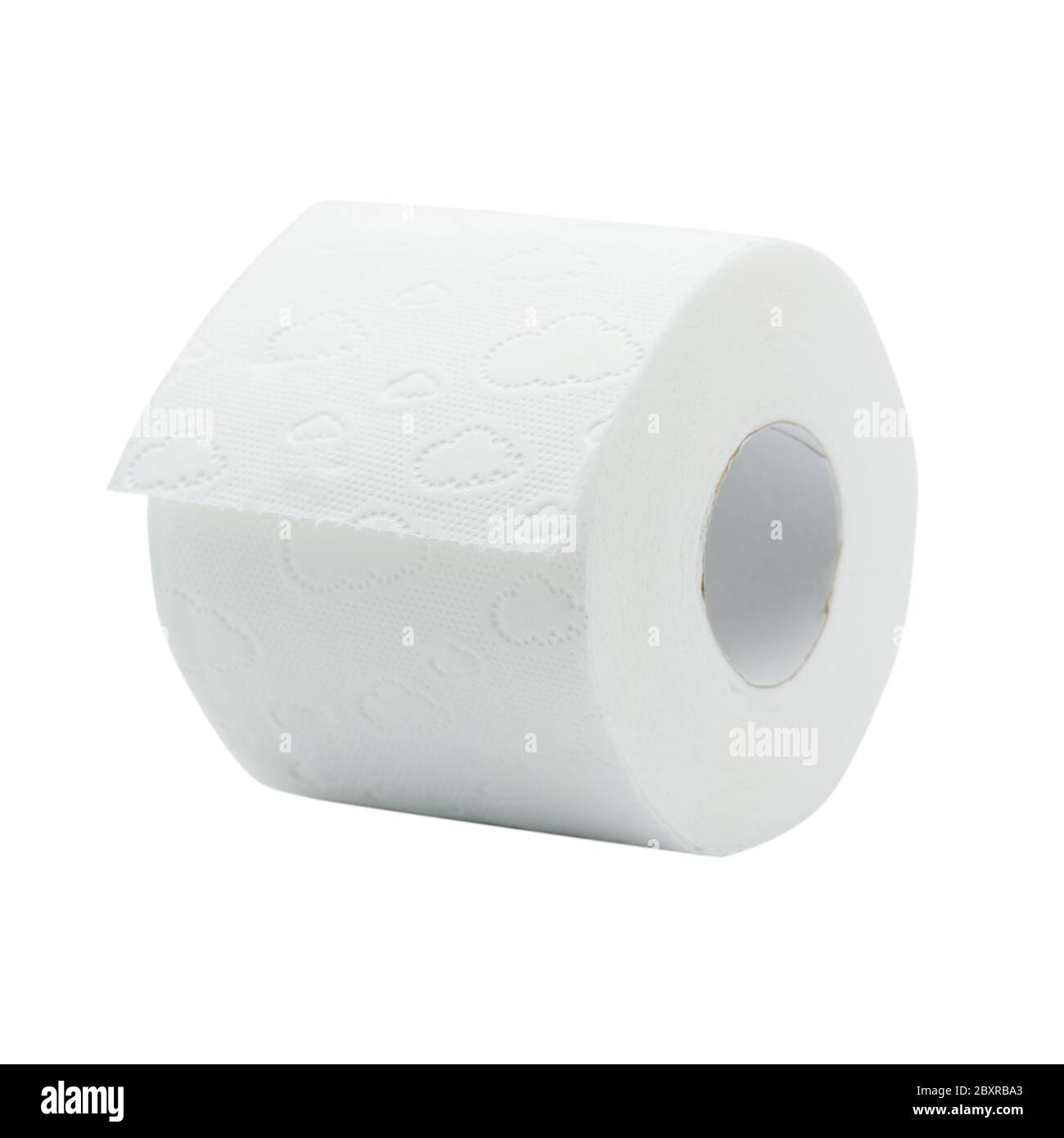 White toilet paper isolated on white background Stock Photo - Alamy
