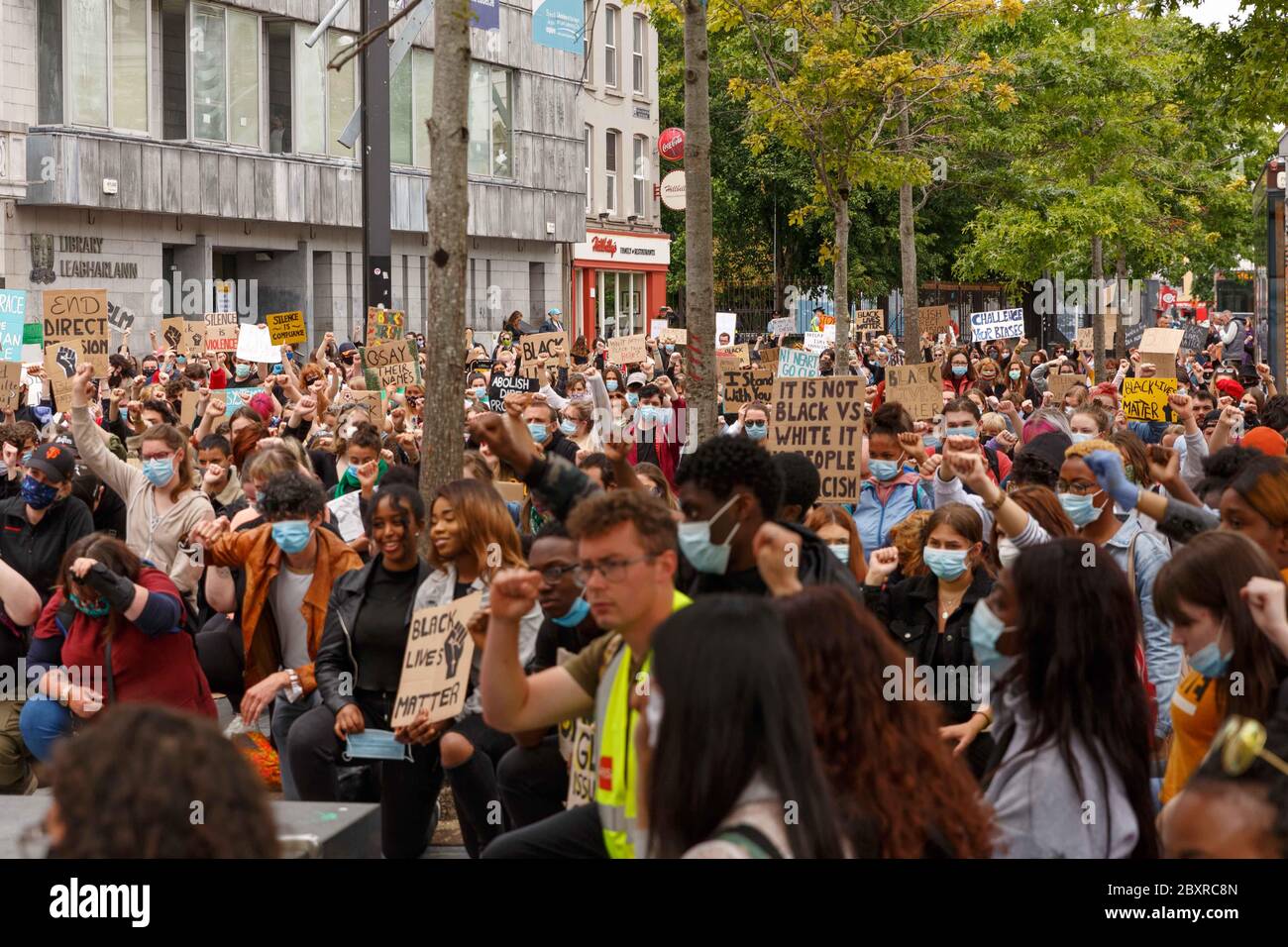 Direct provision protesters hi-res stock photography and images - Alamy