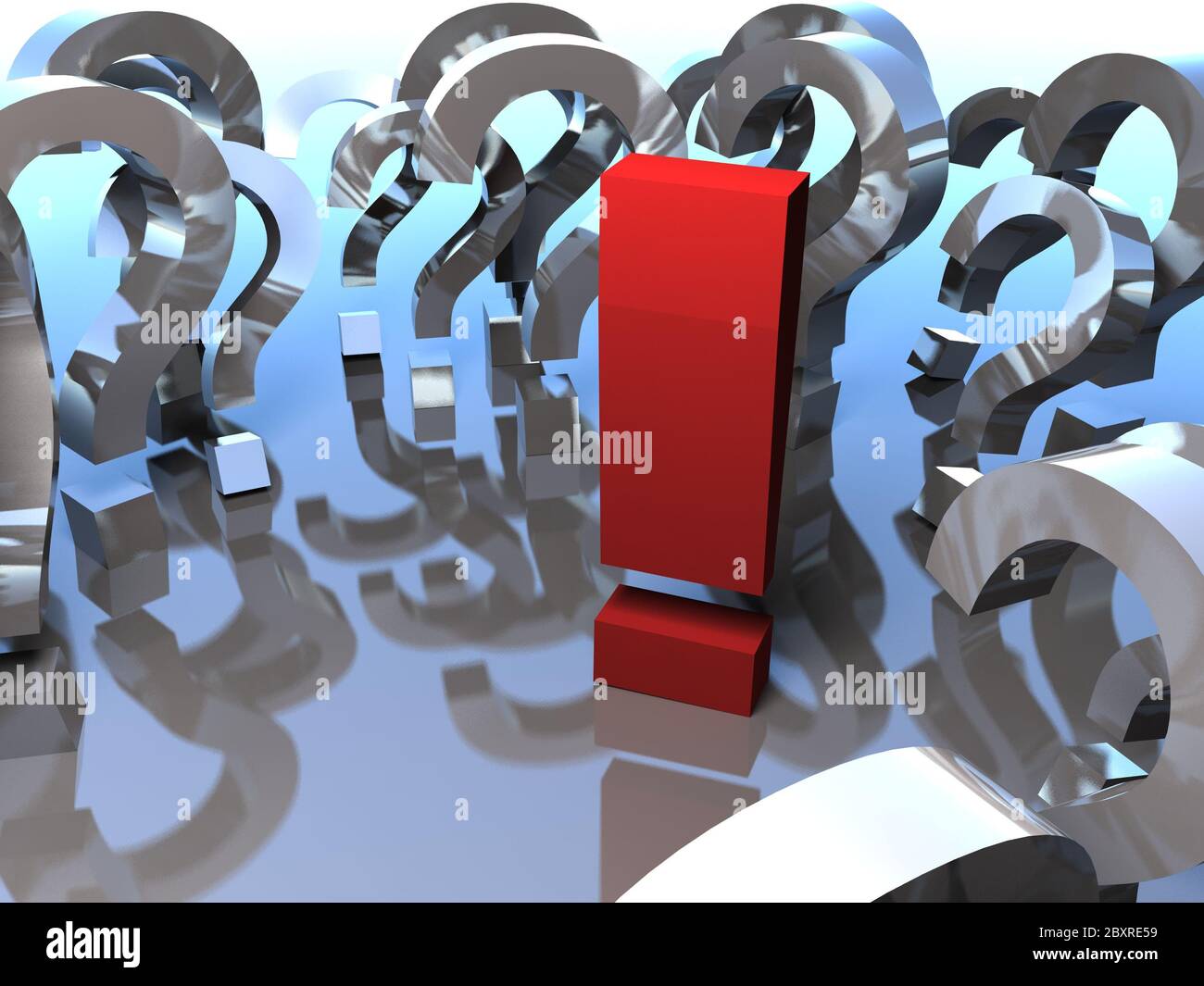 questions and exclamation sign Stock Photo - Alamy