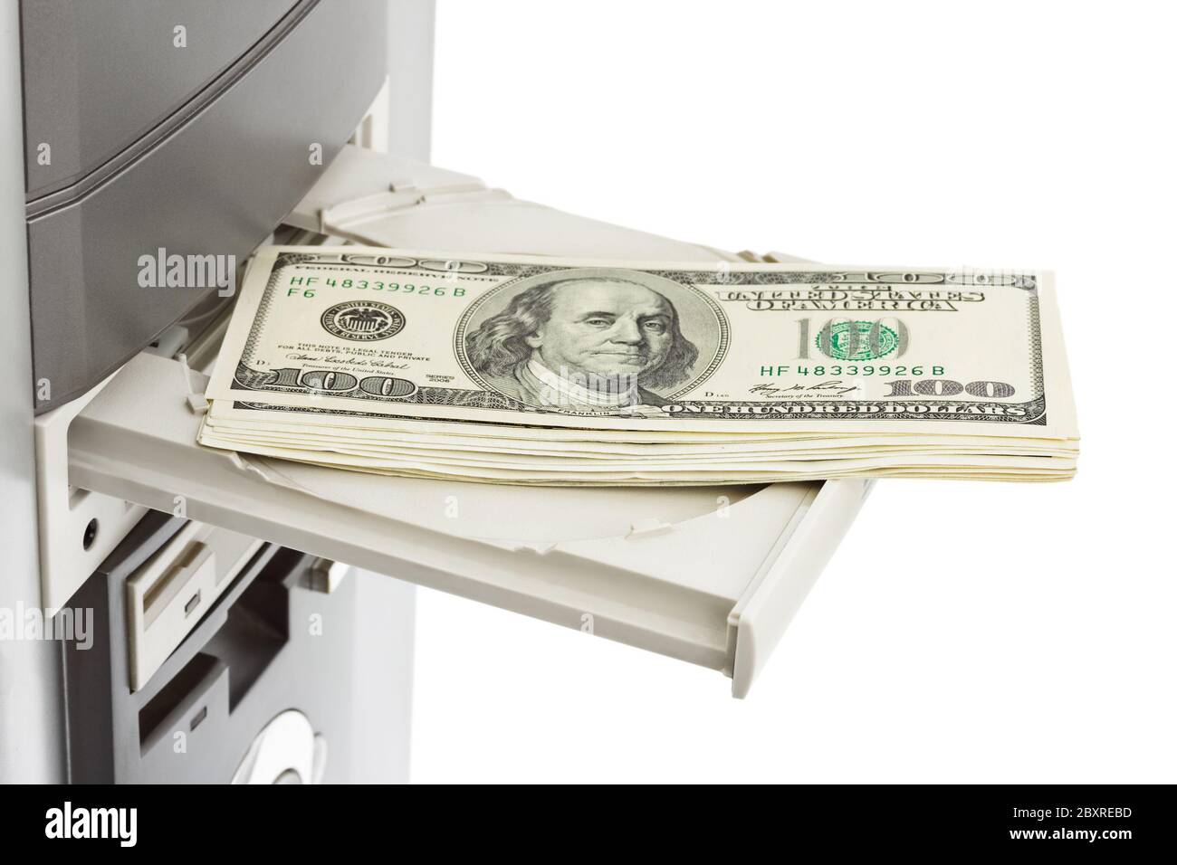 Money and computer Stock Photo - Alamy