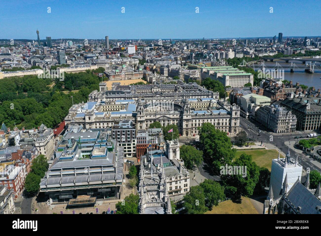 Aerial view of parliament square london hi-res stock photography and ...