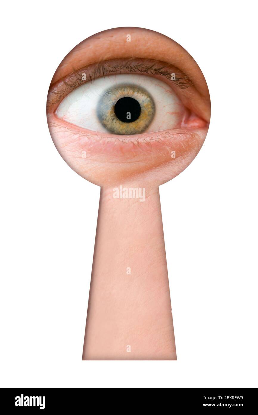 Keyhole eye Cut Out Stock Images & Pictures - Alamy