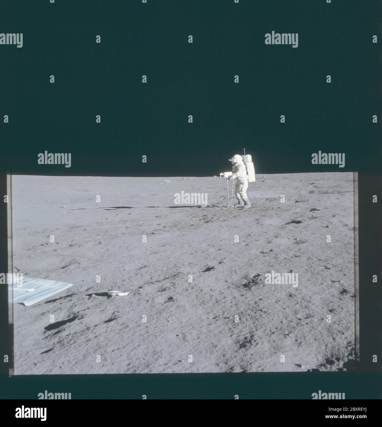 AS14-66-9240 - Apollo 14 - Apollo 14 Mission image - View of the Lunar ...