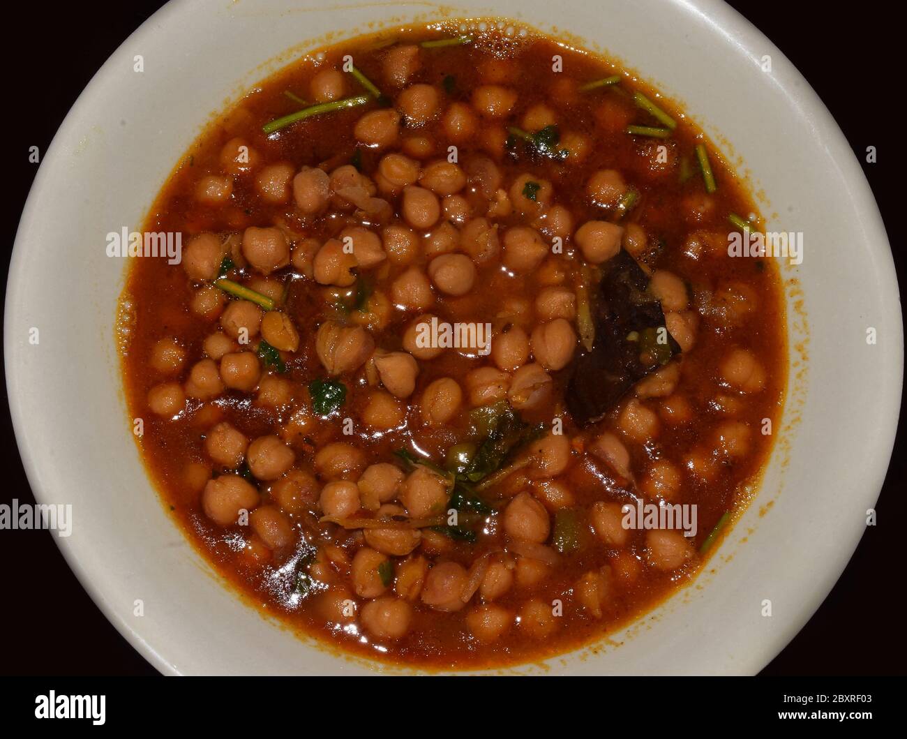 Indian traditional food Chole or Chickpea Gravy Masala. Punjabi Dish ...