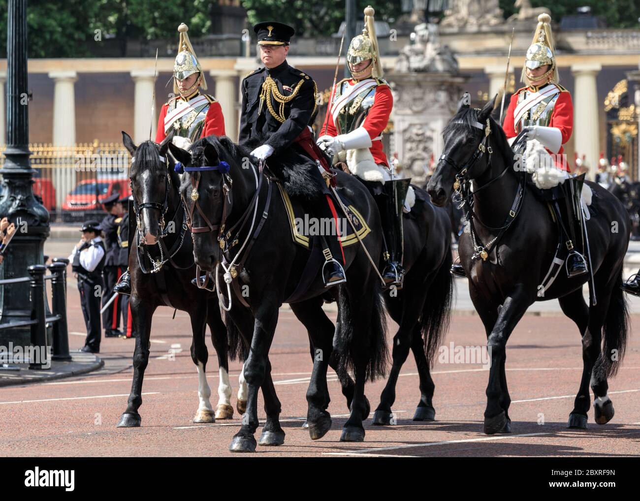 Soldiers and horses of the Household division, take part in The Major ...