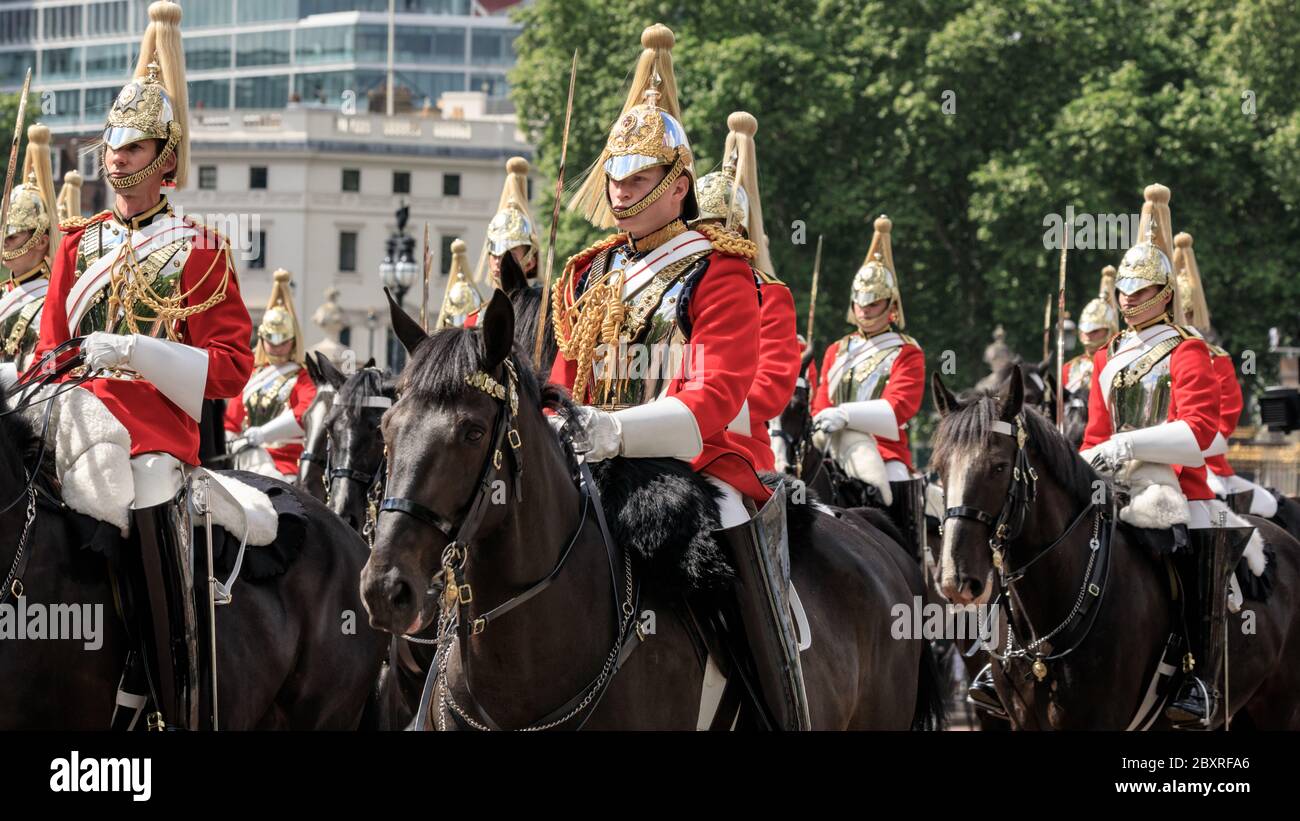 Soldiers and horses of the Household division, in The Major General's ...