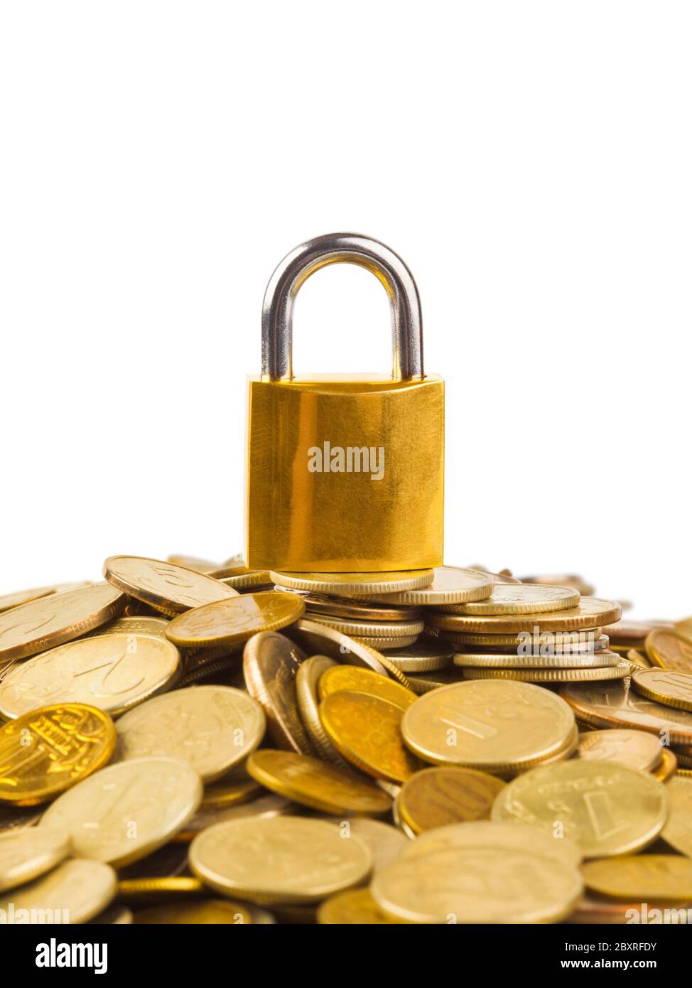 Money and lock Stock Photo - Alamy