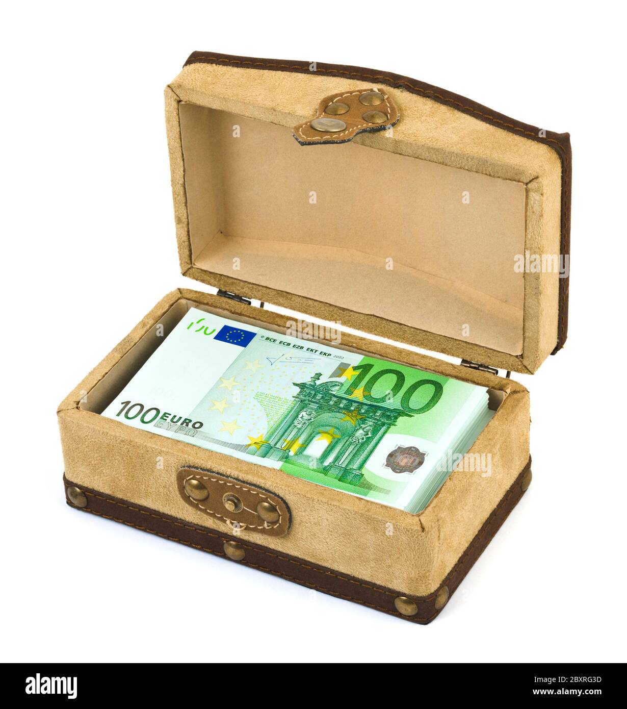 Money in box Stock Photo - Alamy