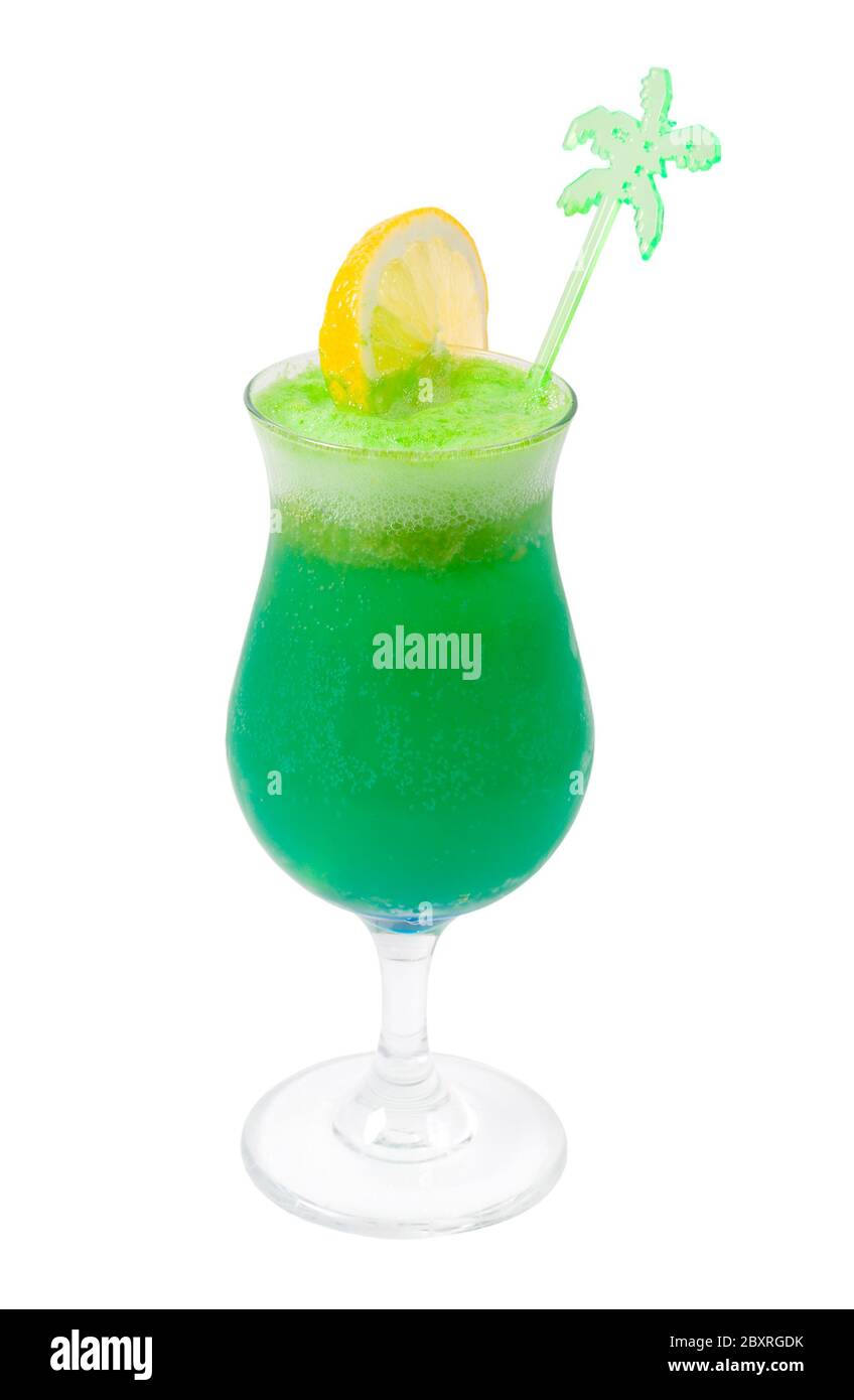 Green Alcoholic Cocktails Stock Photo - Alamy