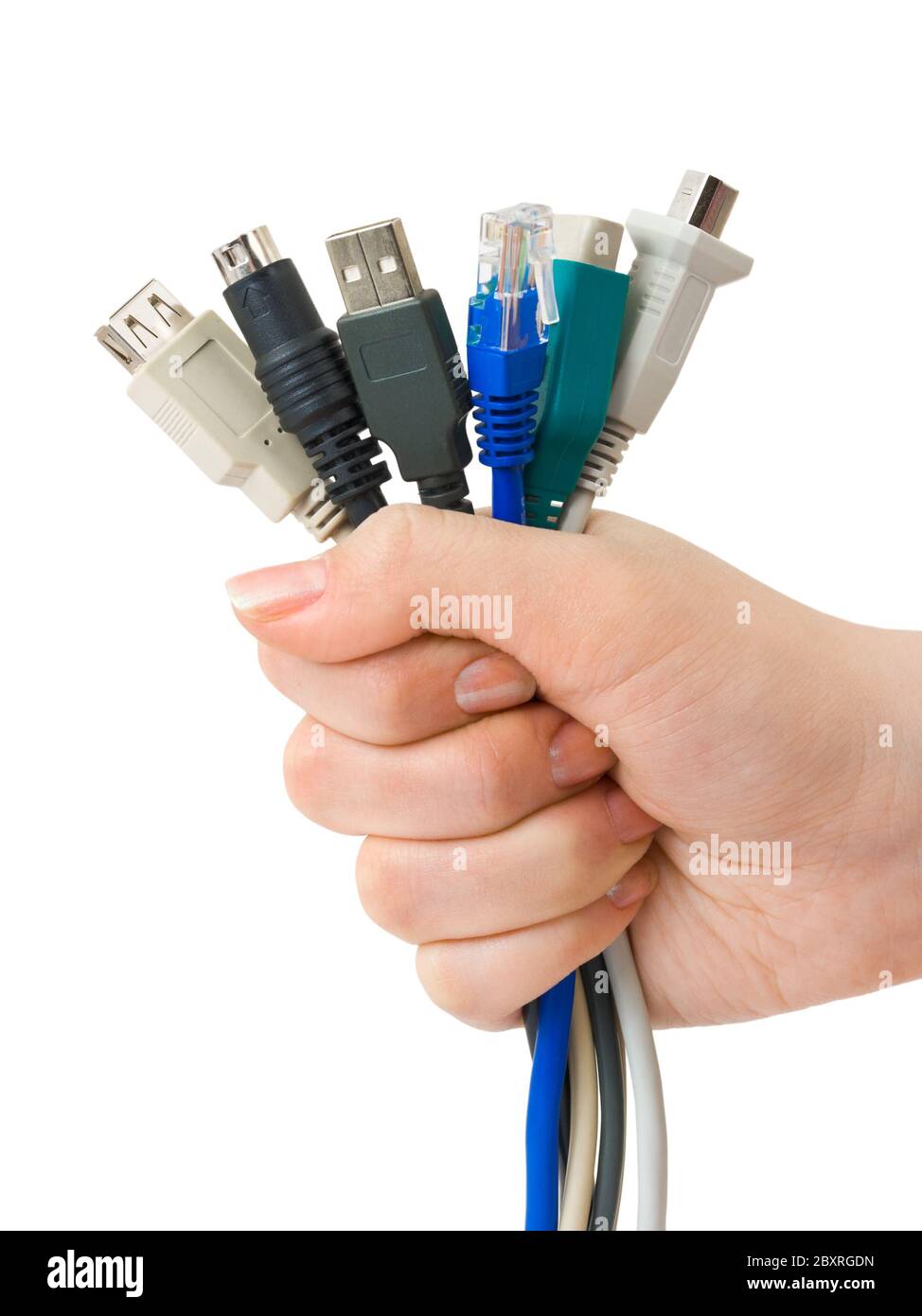 Group of cables Cut Out Stock Images & Pictures - Alamy