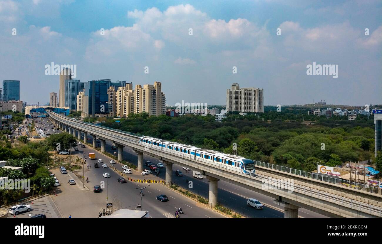 Noida skyline hi-res stock photography and images - Alamy