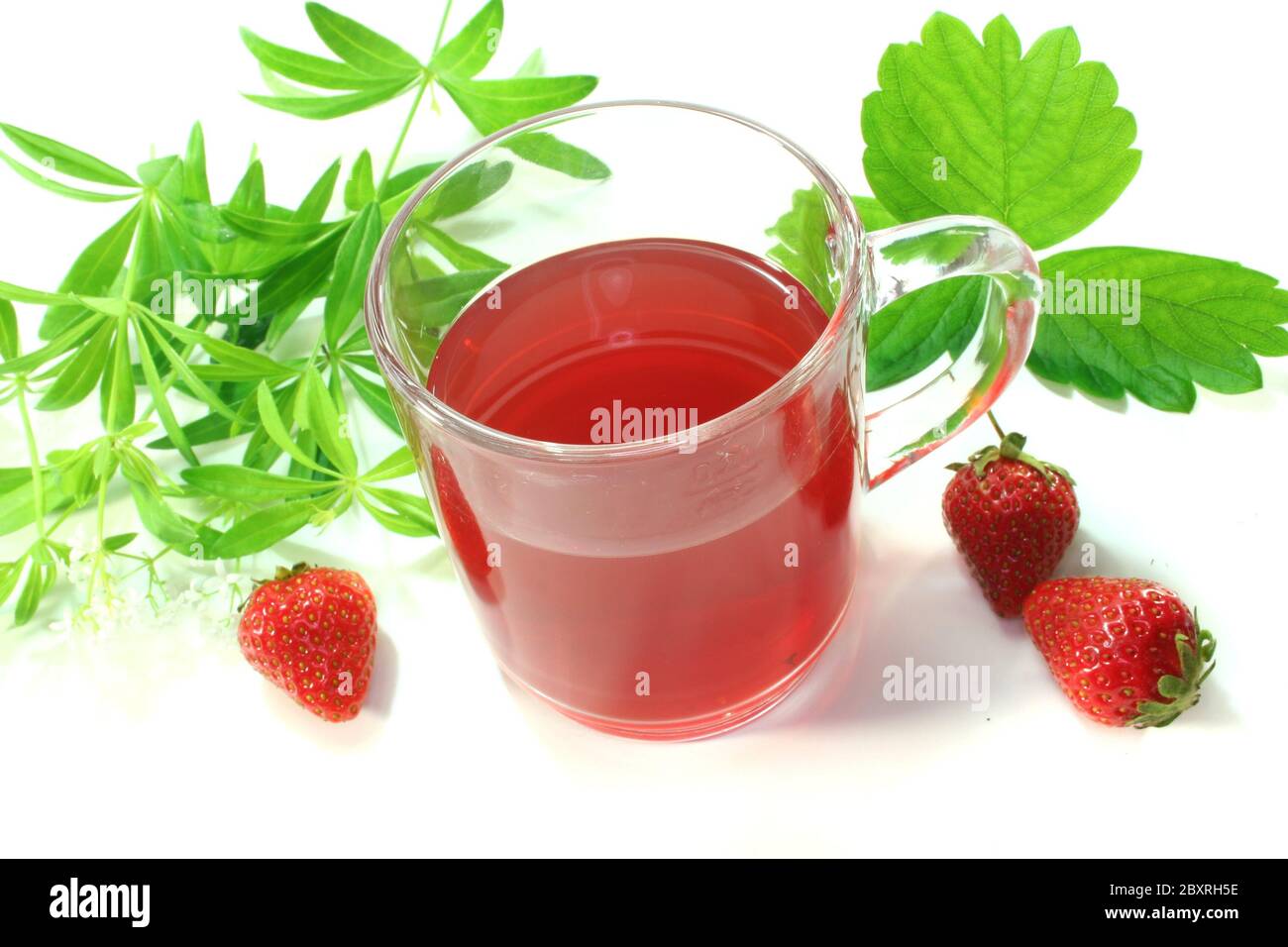 Strawberry woodruff tea Stock Photo - Alamy