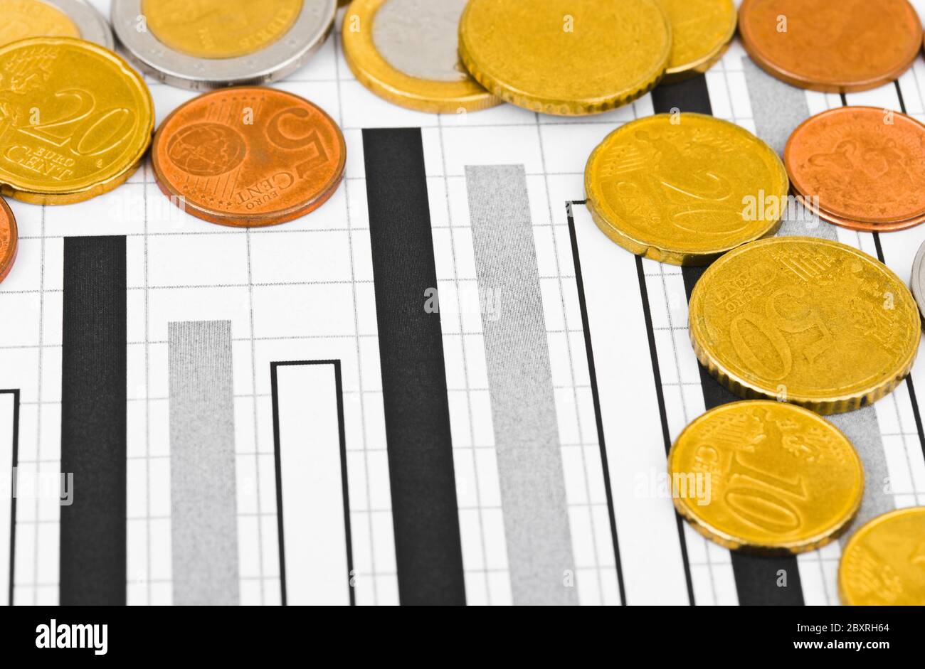 Money and diagram Stock Photo - Alamy