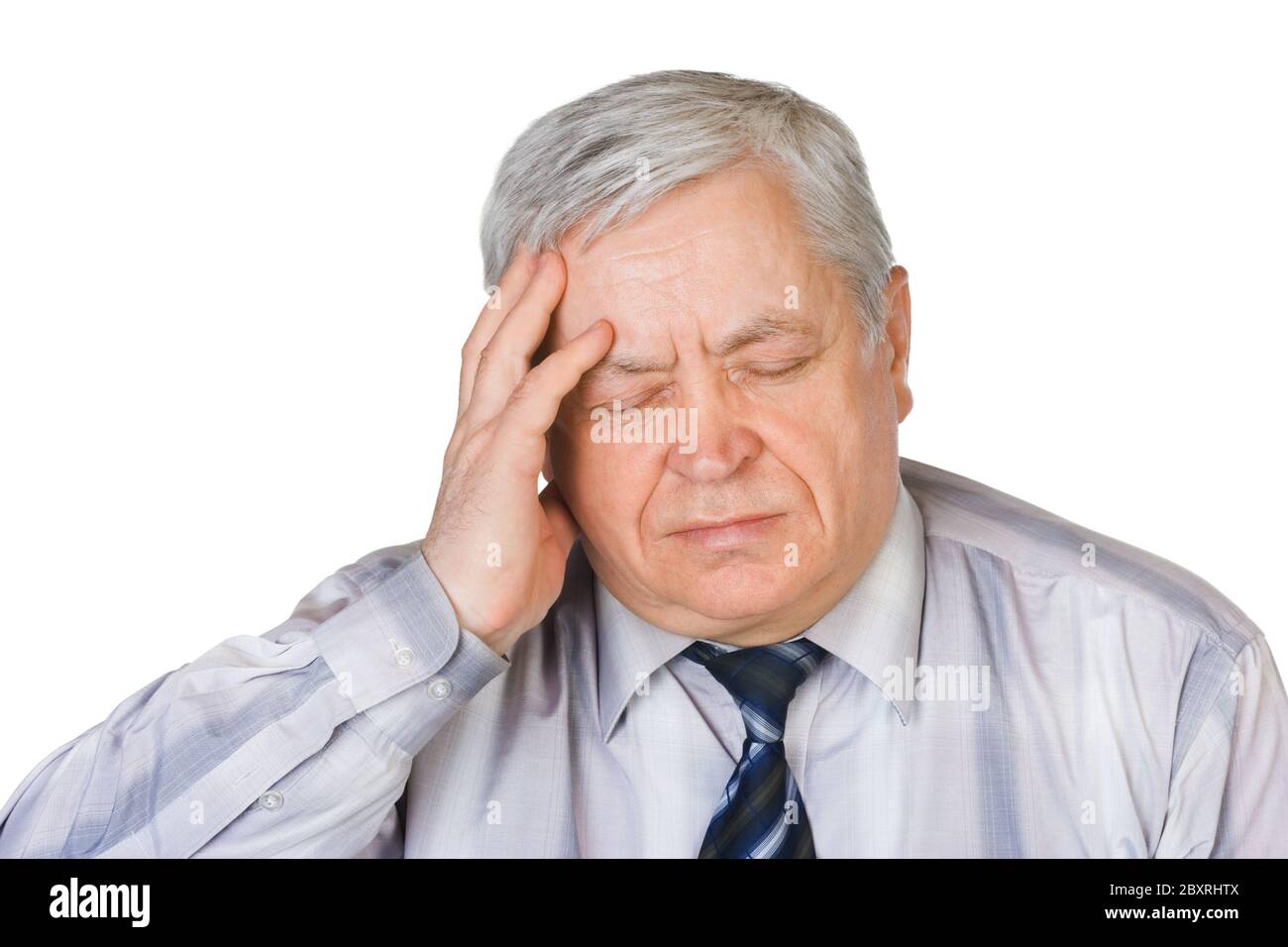 Mature man headache hi-res stock photography and images - Alamy