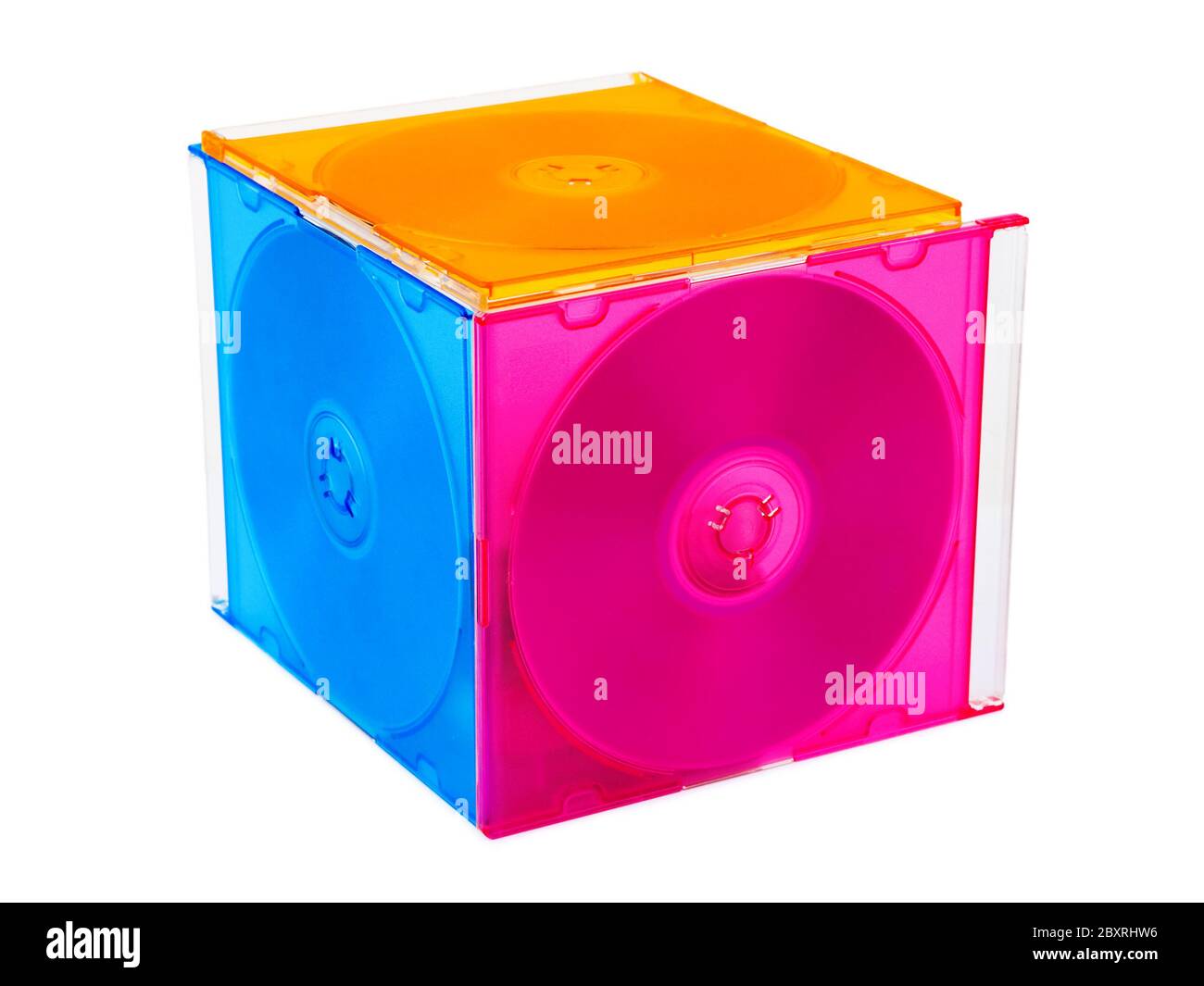 Cube made of computer disks Stock Photo - Alamy