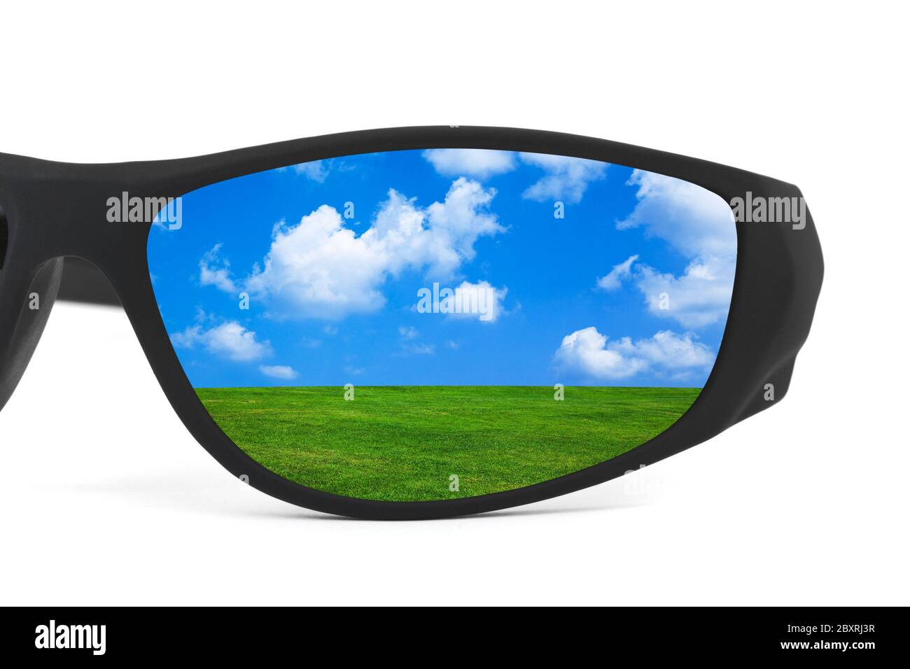 Sunglasses and landscape reflection Stock Photo - Alamy