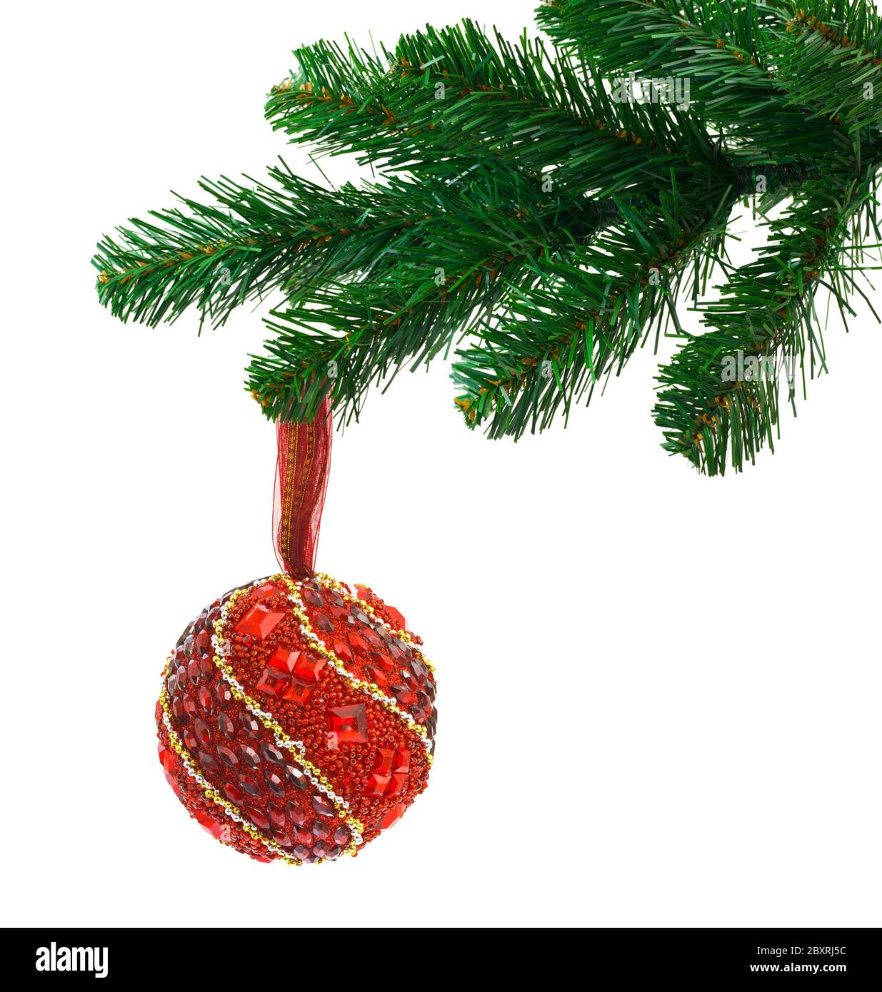 Christmas tree and ball Stock Photo - Alamy