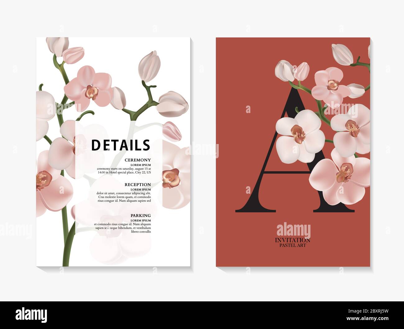 Orchid Wedding Invitation Background Wedding Invitation Border Orchids