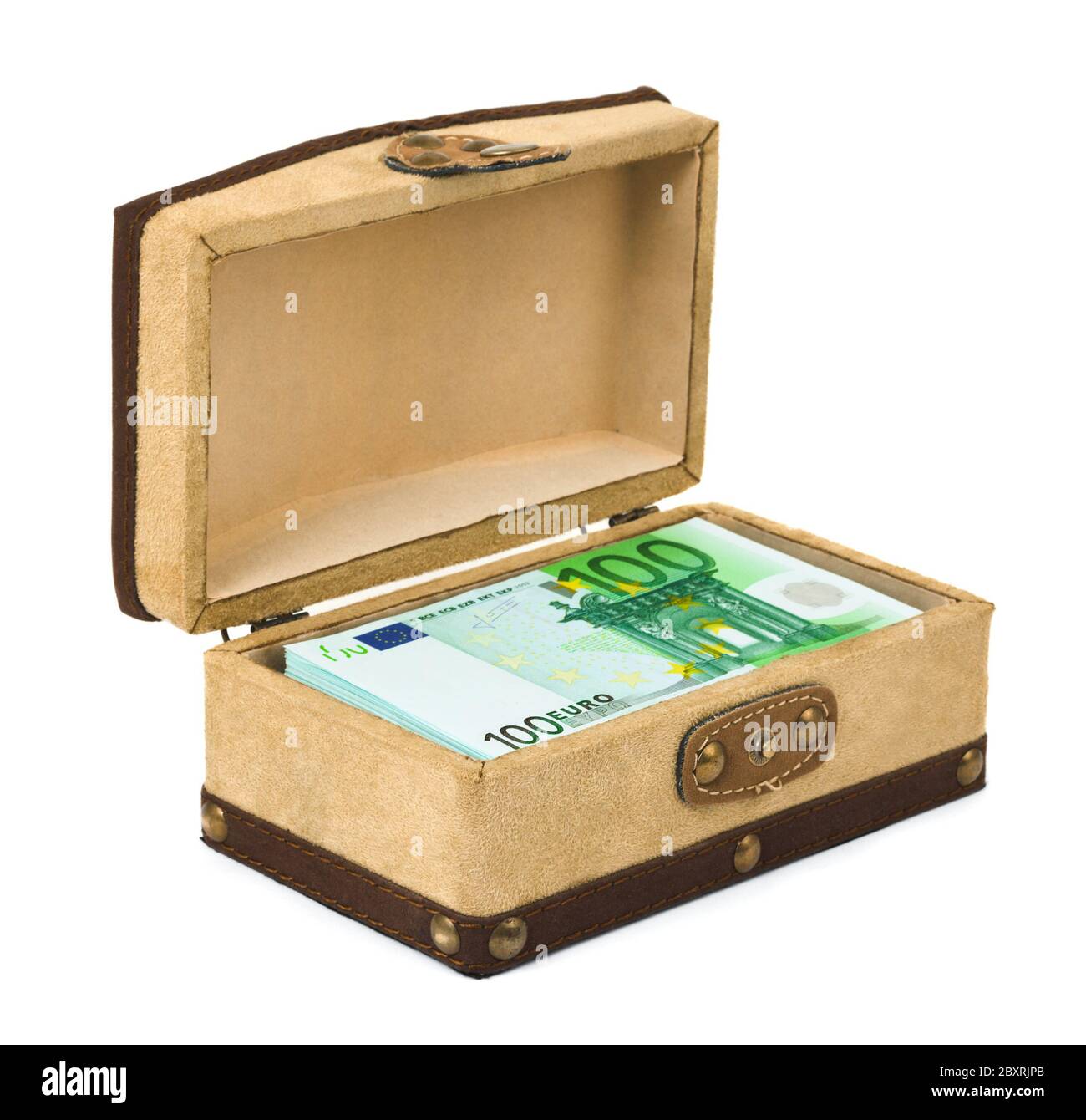 Money in box Stock Photo - Alamy