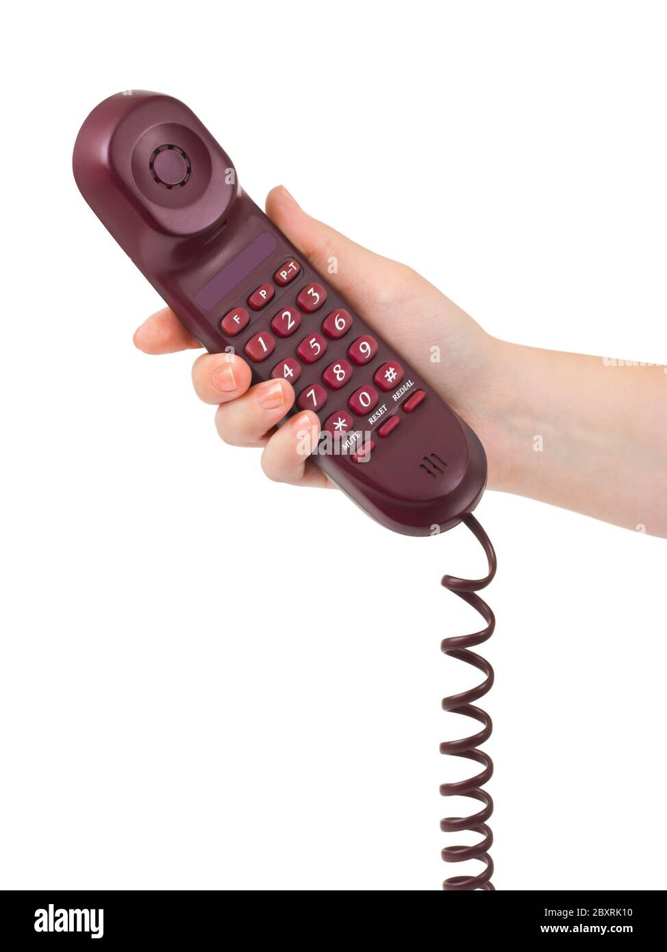 Telephone in hand Stock Photo - Alamy