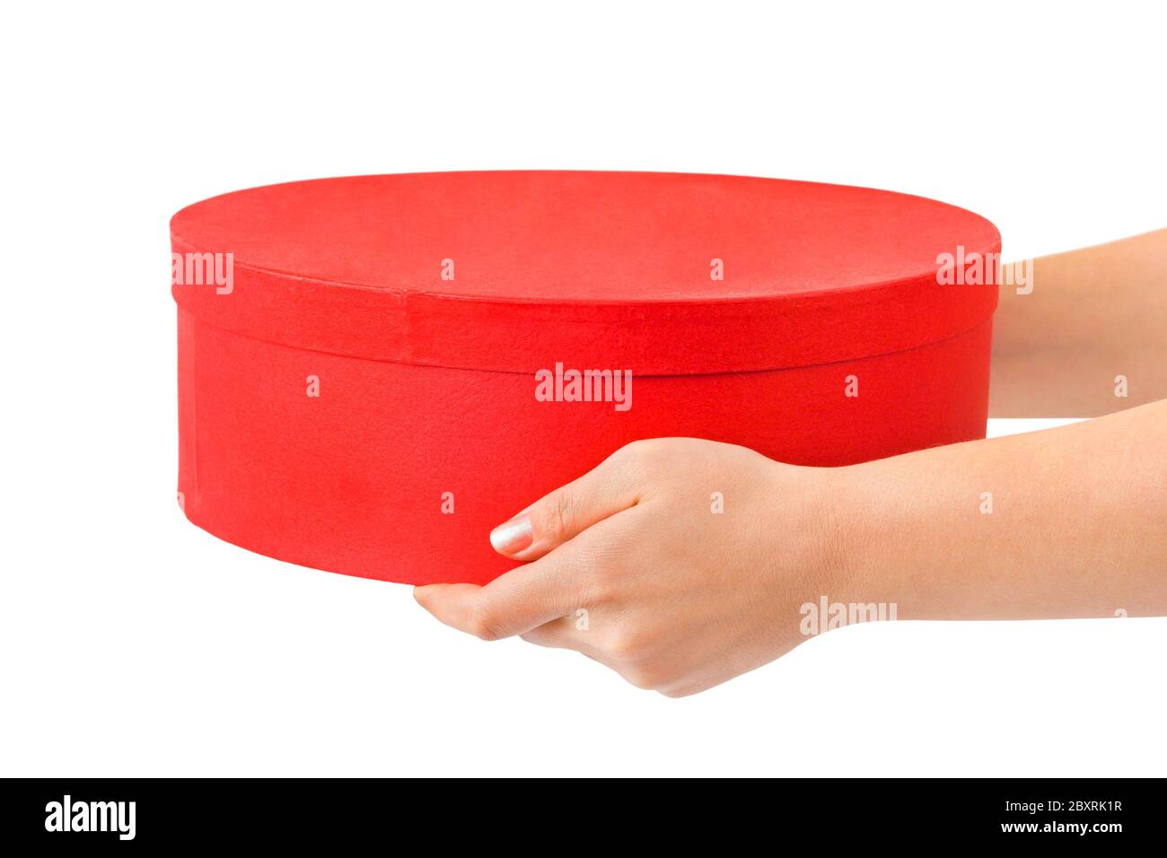 Hands with box Stock Photo - Alamy