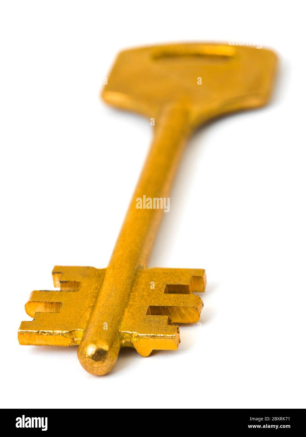 Retro gold key Stock Photo - Alamy