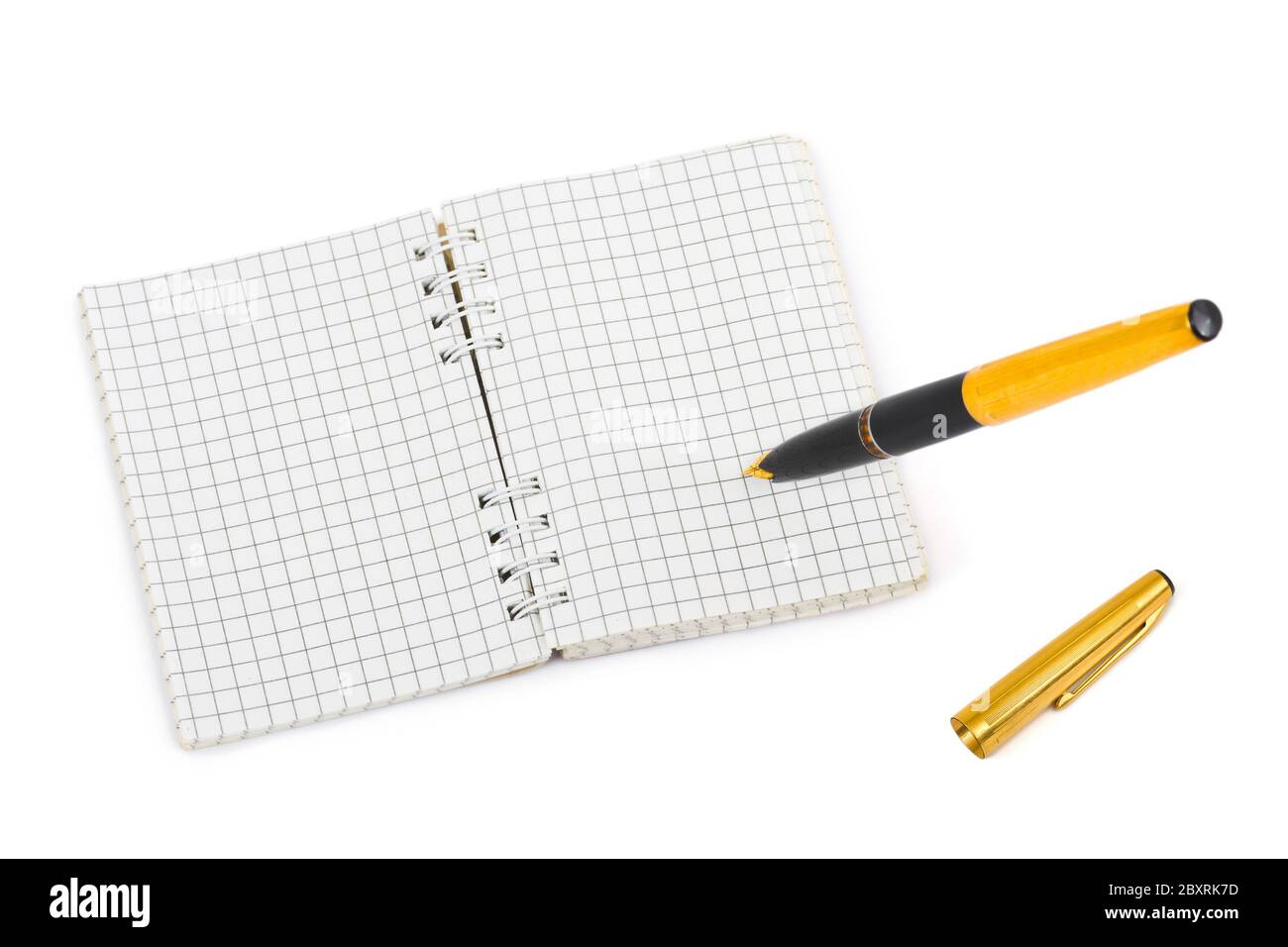 Pen and note pad Stock Photo - Alamy