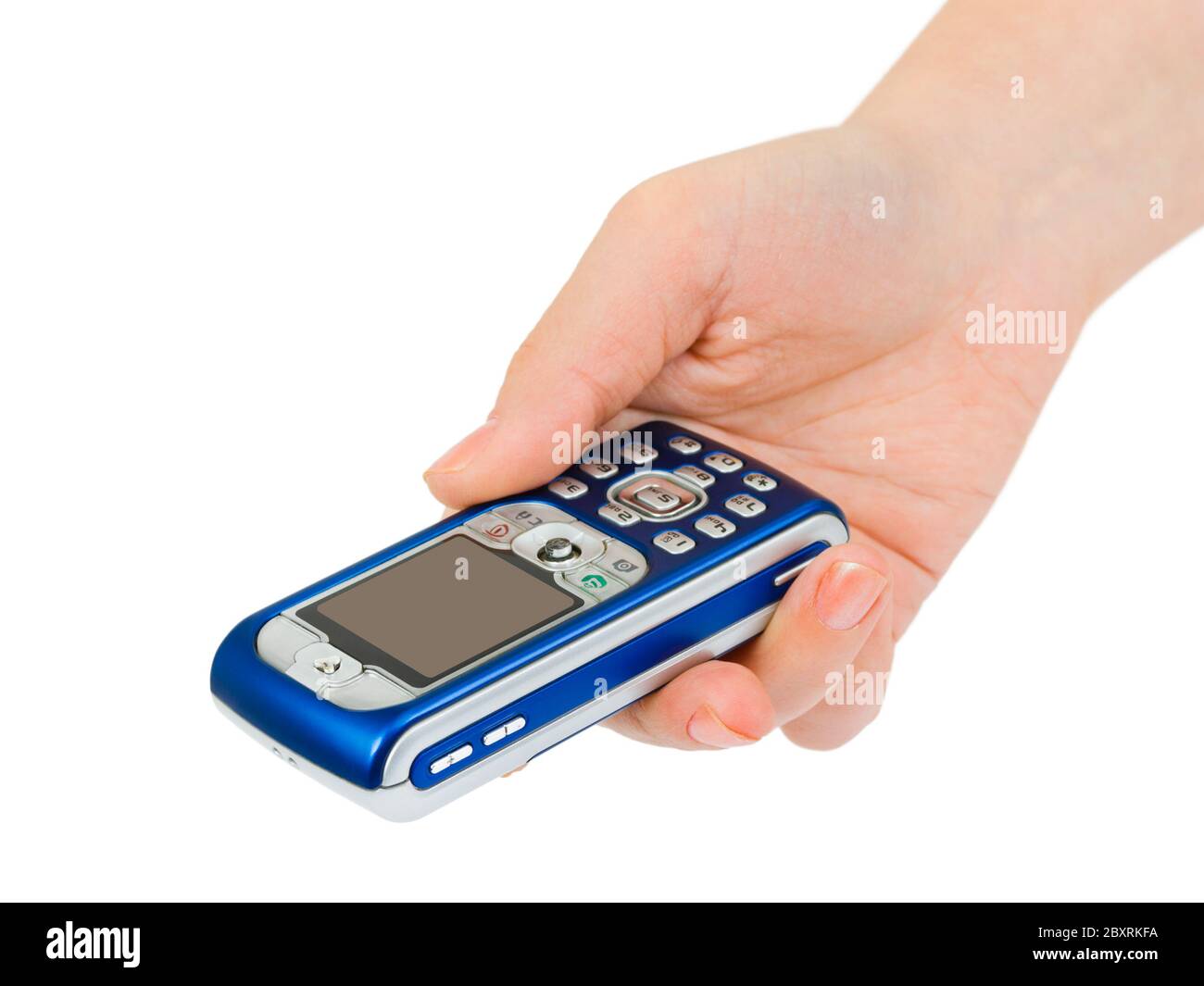 Hand giving mobile phone Stock Photo - Alamy
