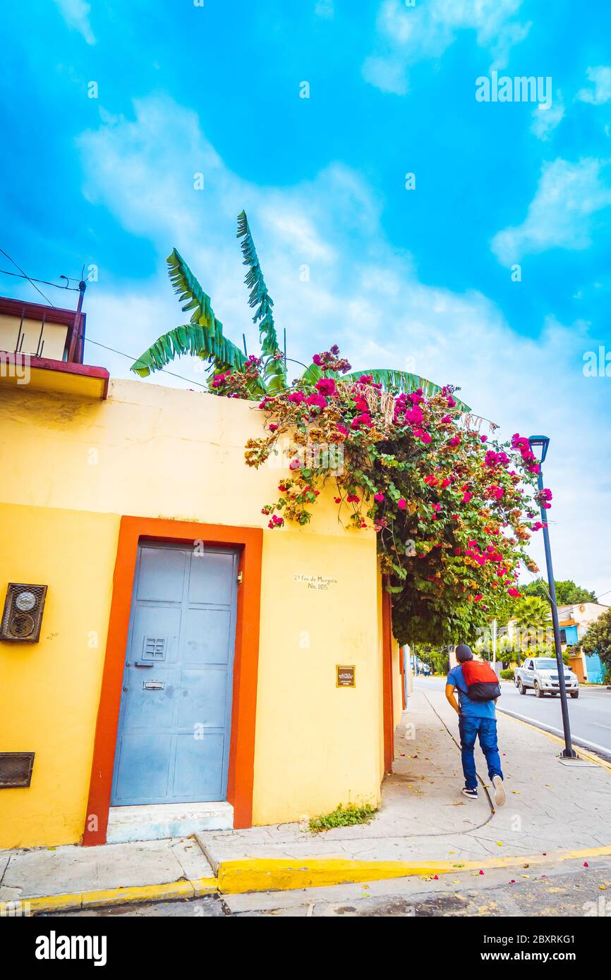 Ordinary House in Oaxaca, Mexico Stock Photo - Alamy
