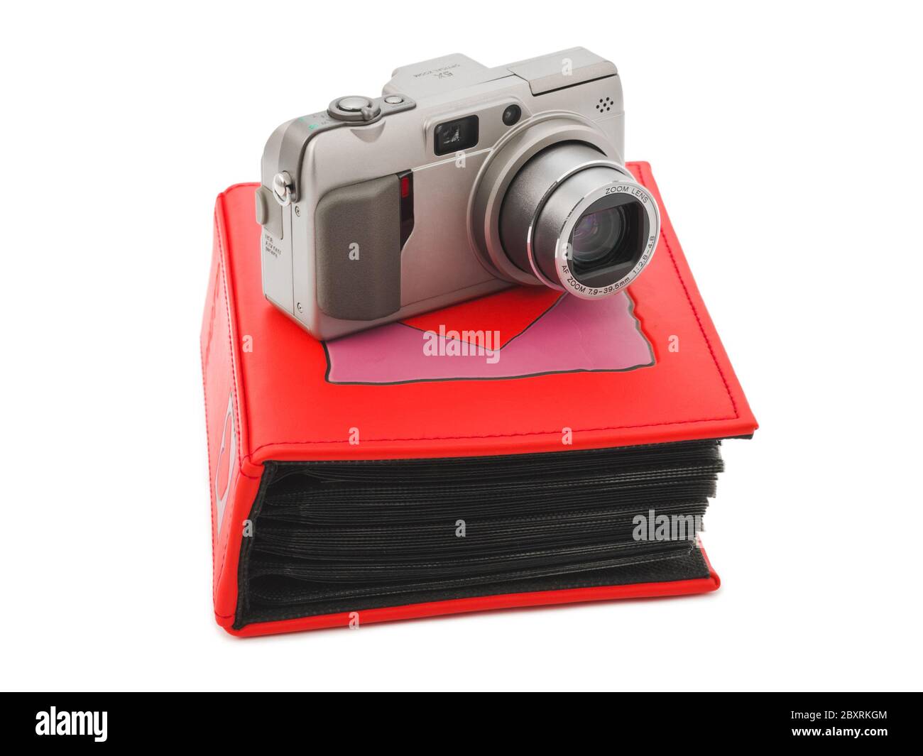 Camera and photo album Stock Photo - Alamy