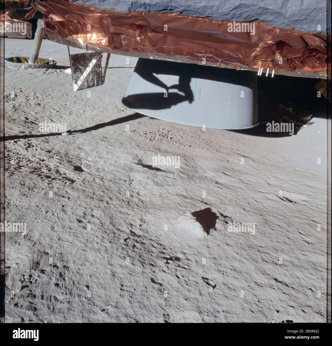 AS14-66-9261 - Apollo 14 - Apollo 14 Mission image - View of the Lunar ...