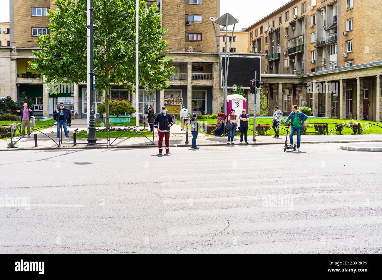 Pedestrian crossing in bucharest hi-res stock photography and images ...